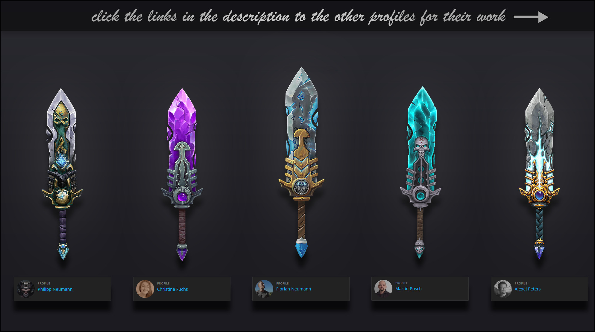 Florian Neumann - Friendly Challenge - Handpainted Sword