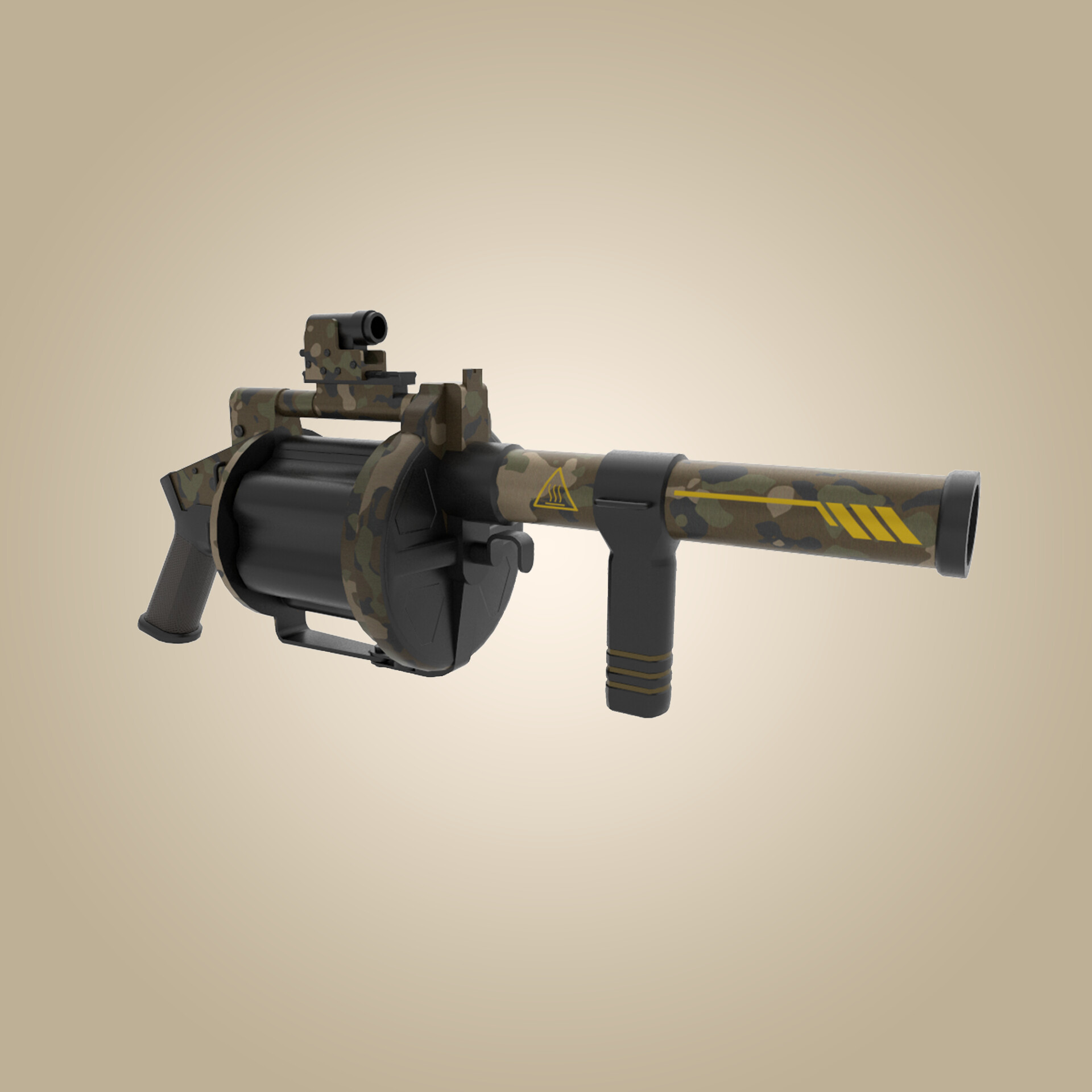 ArtStation - Grenade Launcher Texturing