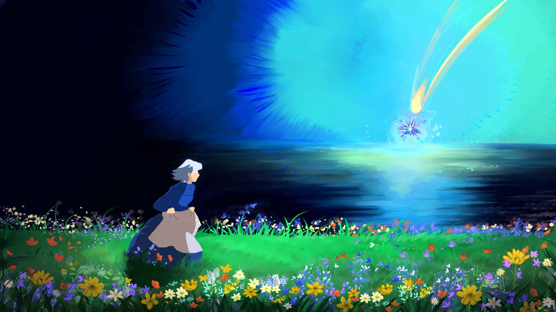 ArtStation - Howls' moving castle commission