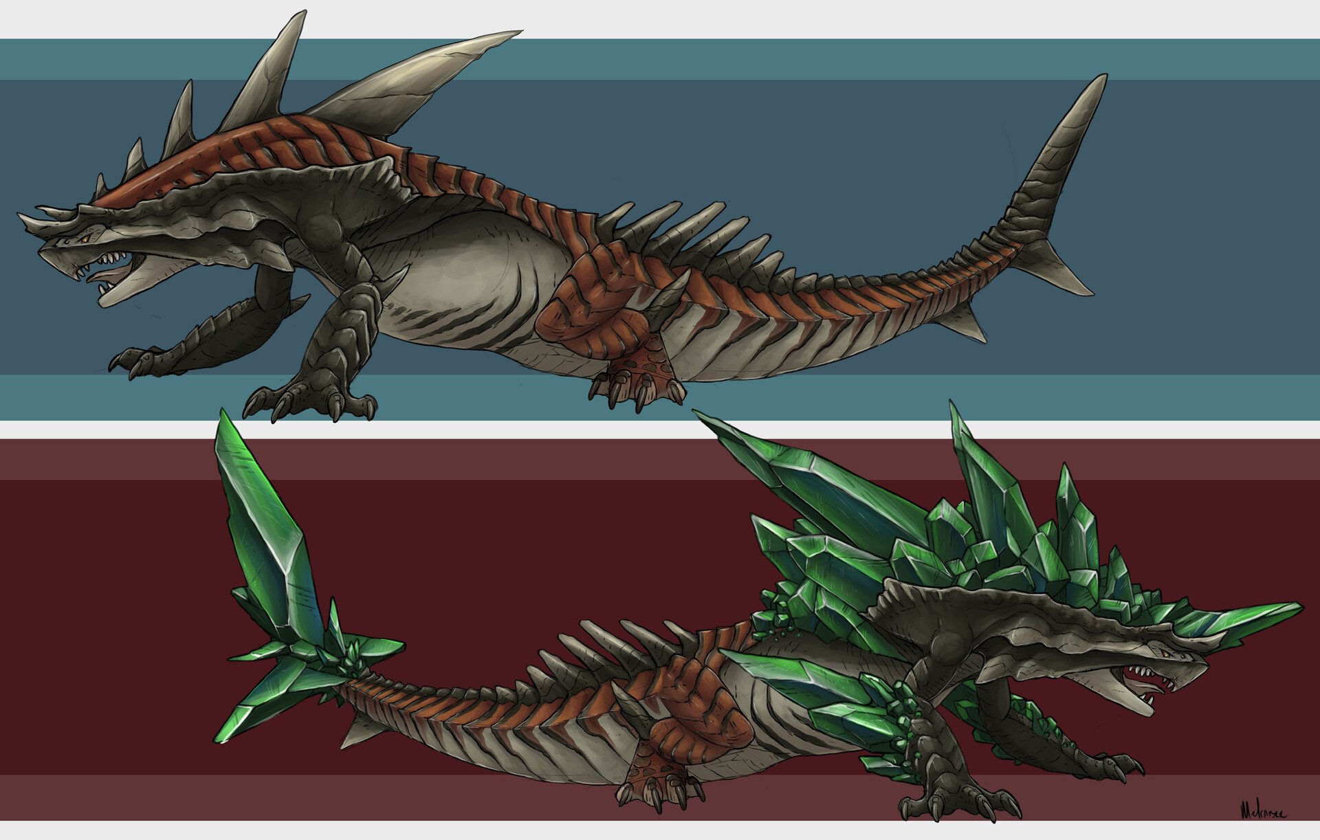 ArtStation - Desert Land Shark by Mel Cabre