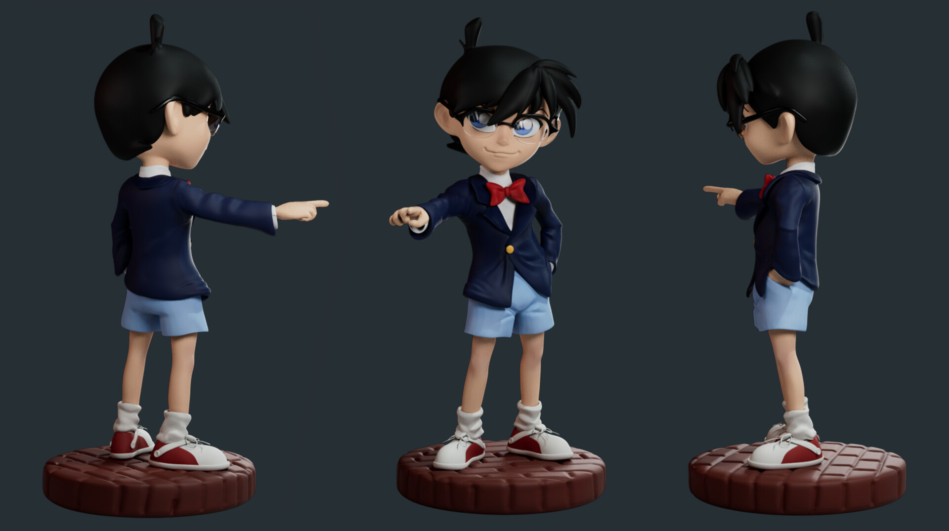 ArtStation - Shinichi - Detective Conan 3D Sculpt 🕵️‍♂️