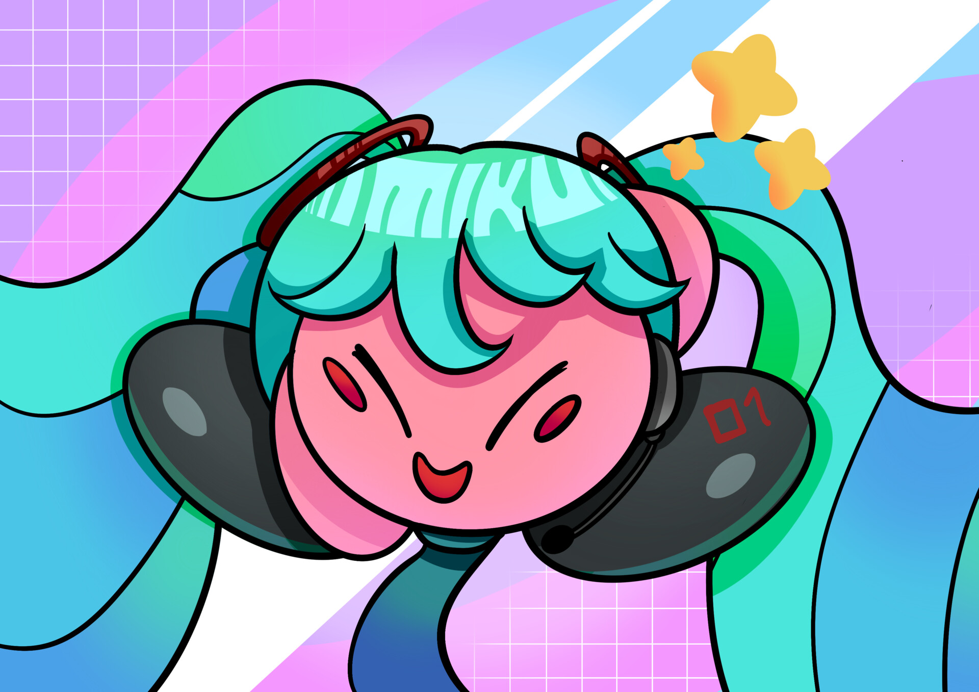 ArtStation - Hatsune Miku Kirby