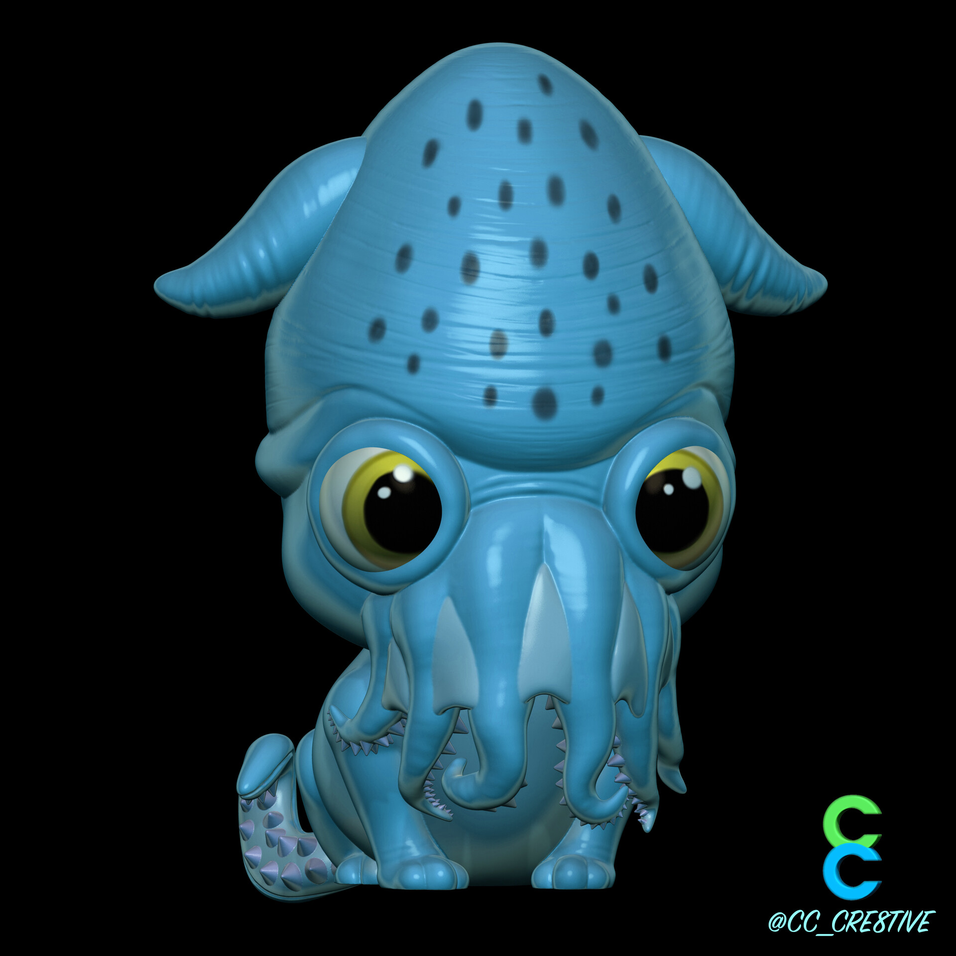 ArtStation - Vampire Squid Puppy 3D Sculpt (Original CC Cre8tive ...