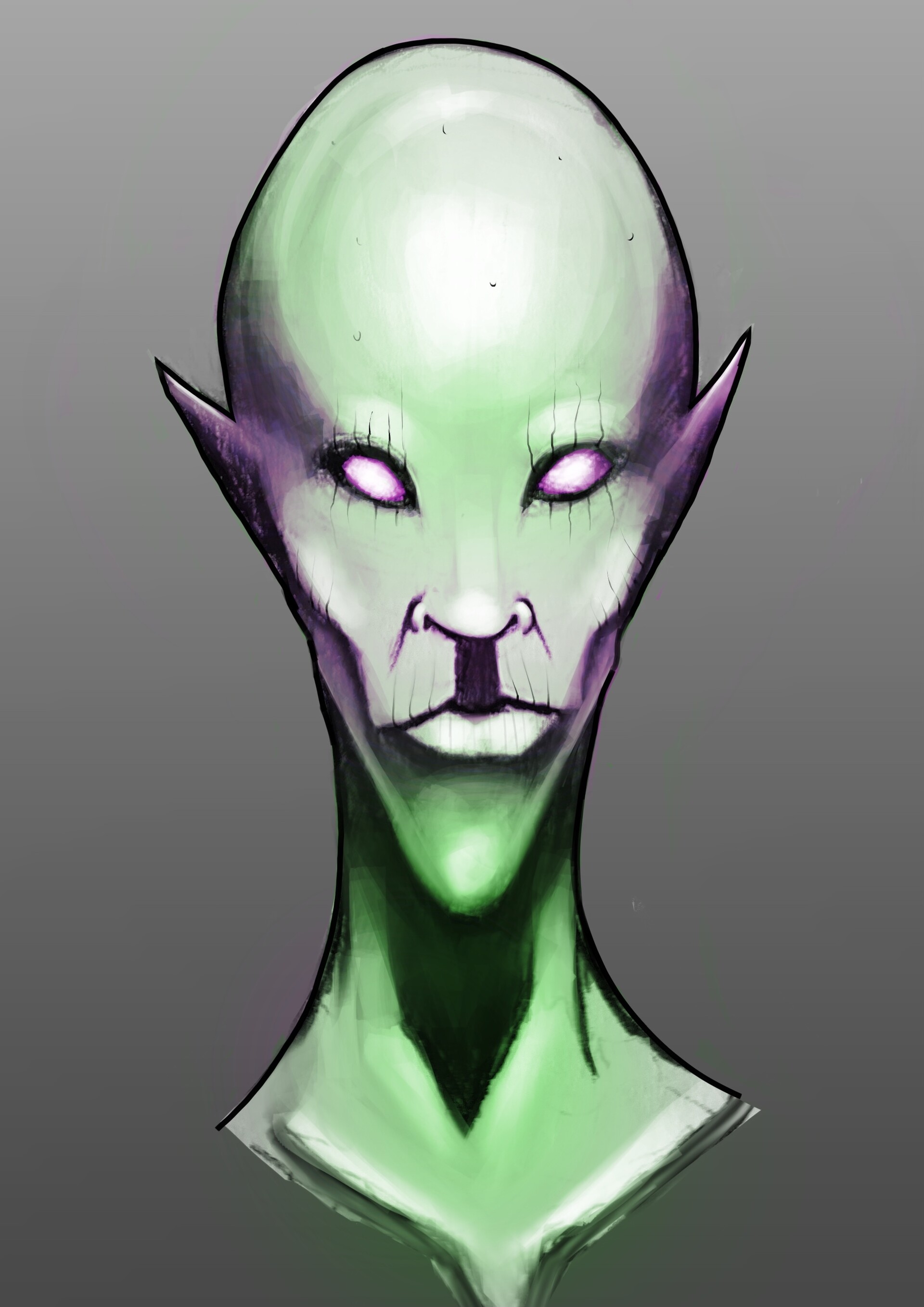 ArtStation - Alien portrait