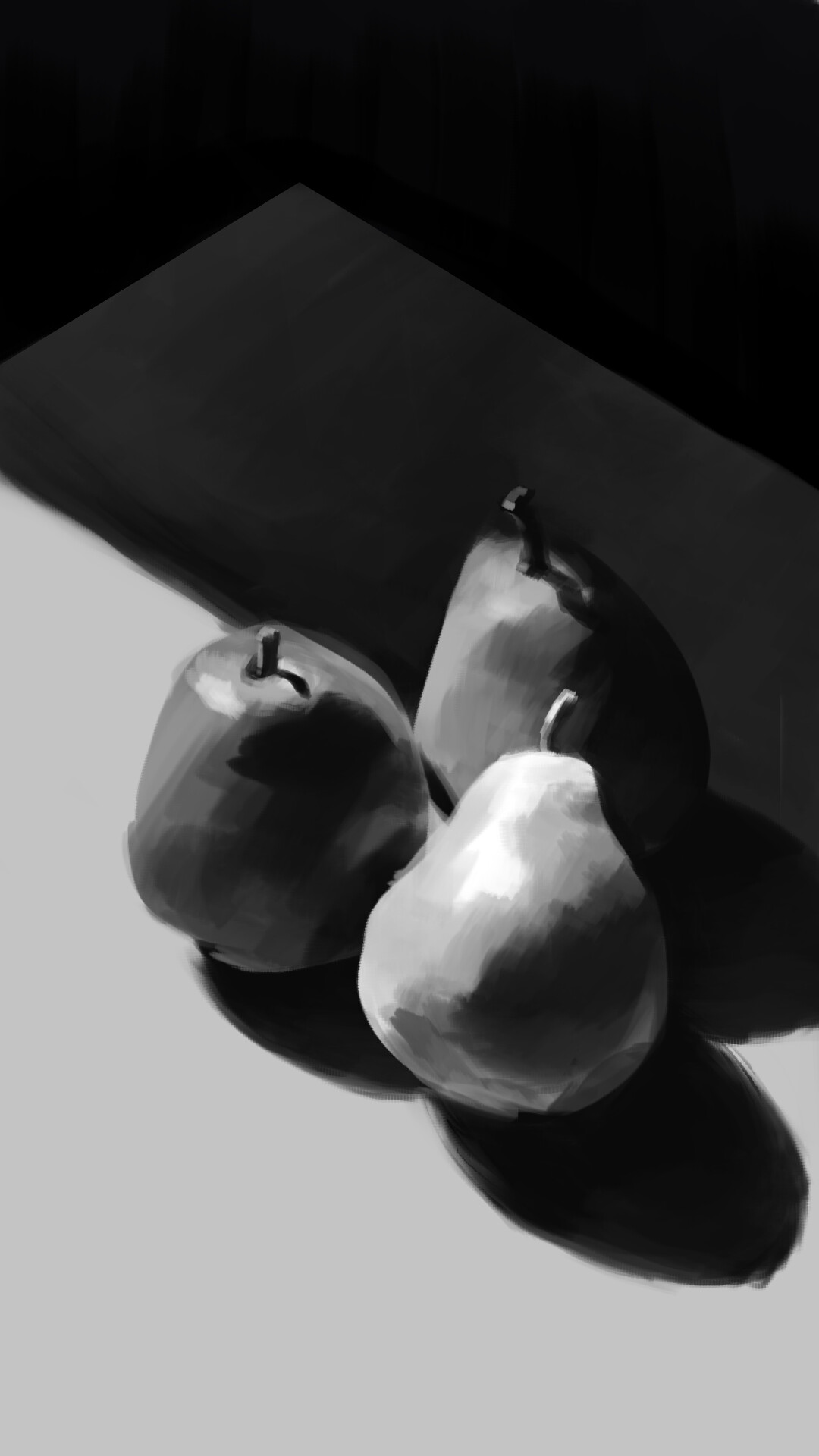 ArtStation - grayscale composition study