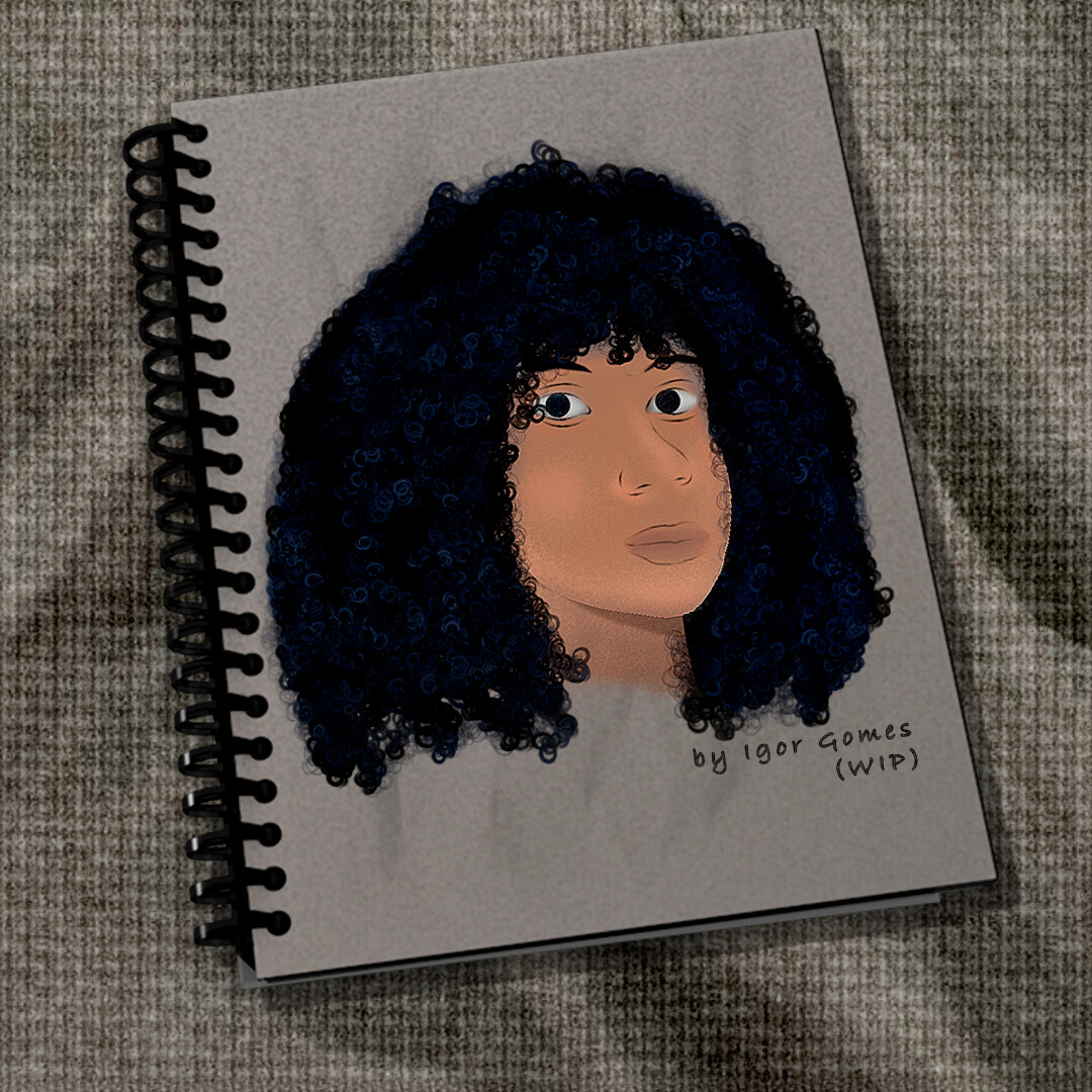 ArtStation - Curly Girl Art WIP