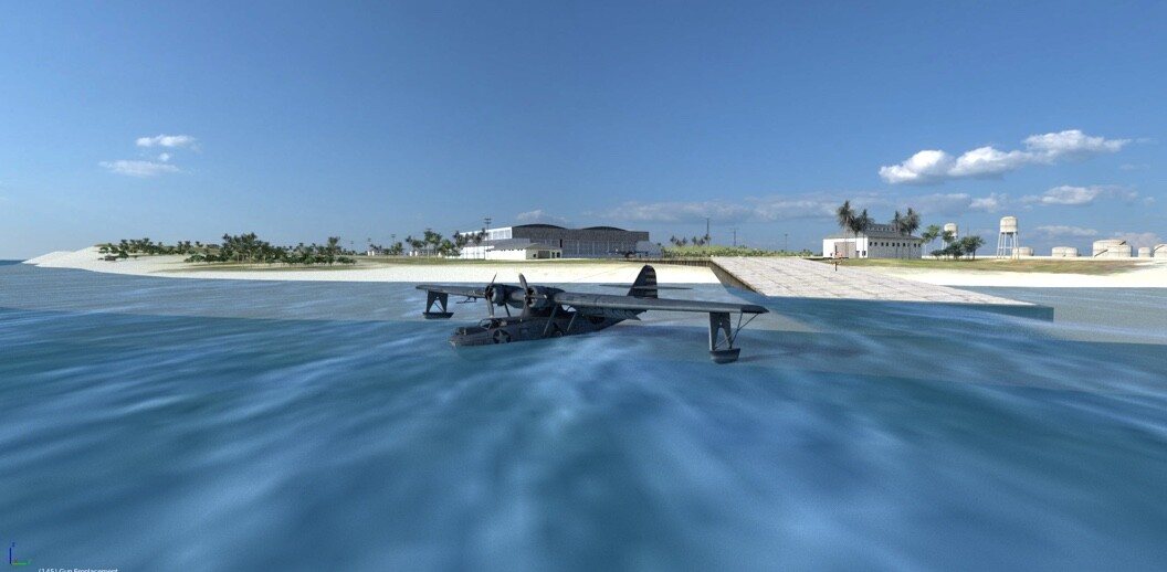 ArtStation - Midway Atol 1942, Low Poly Game environment