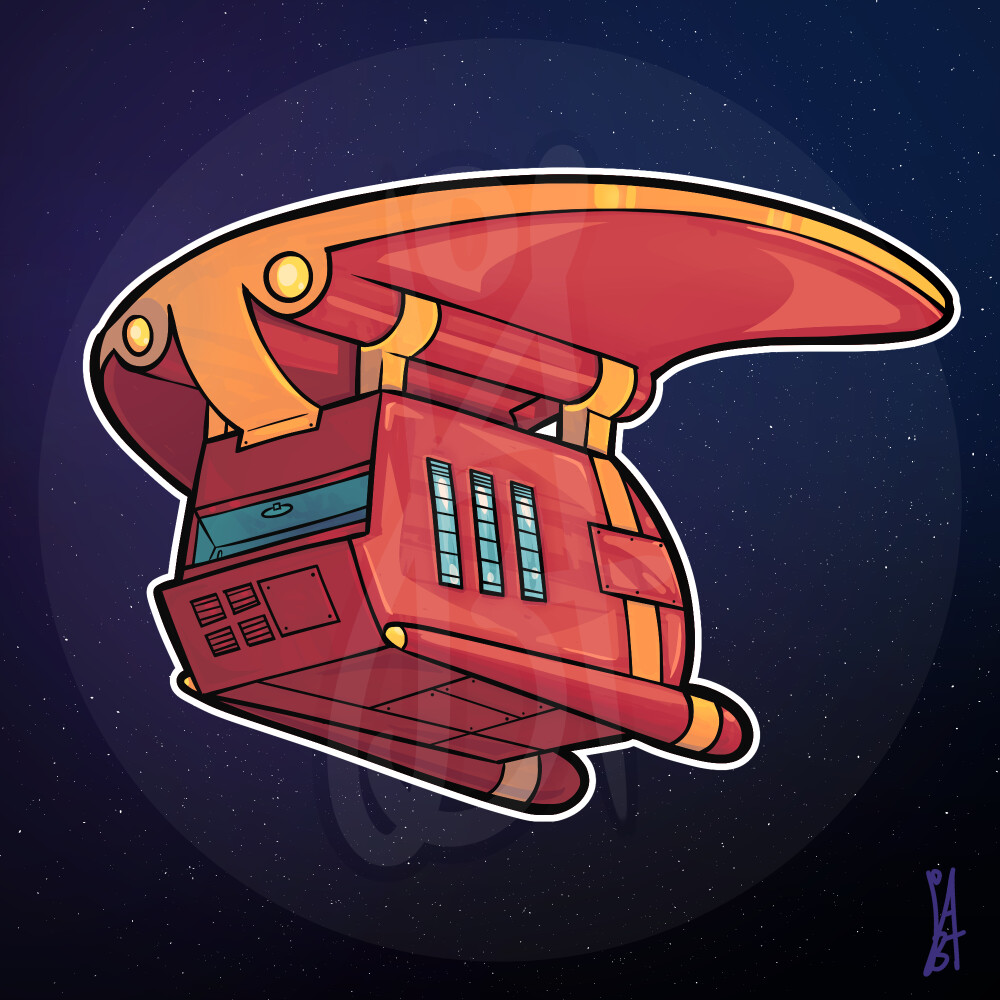 ArtStation - 20220605 space ship