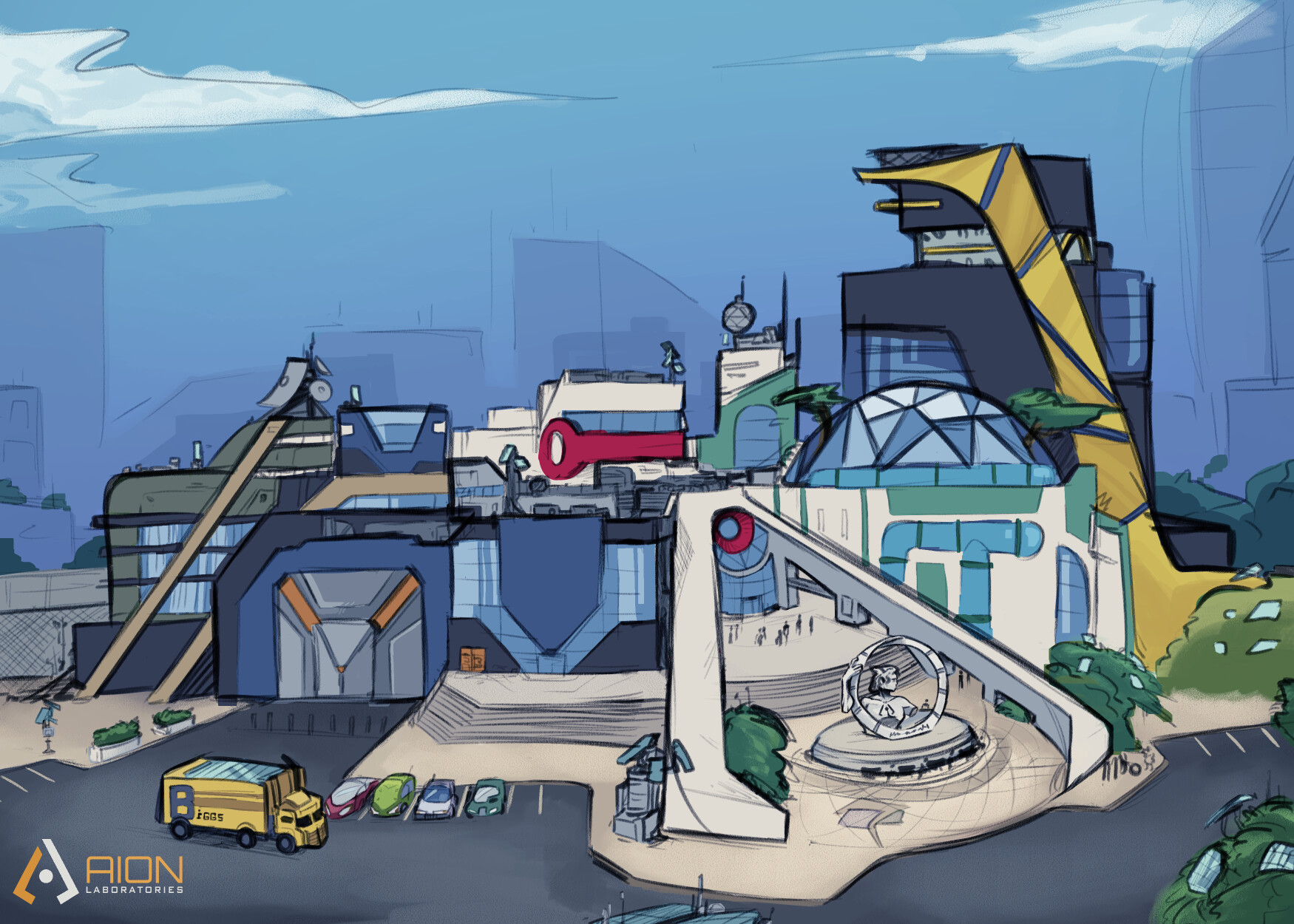 ArtStation - AION Lab Complex