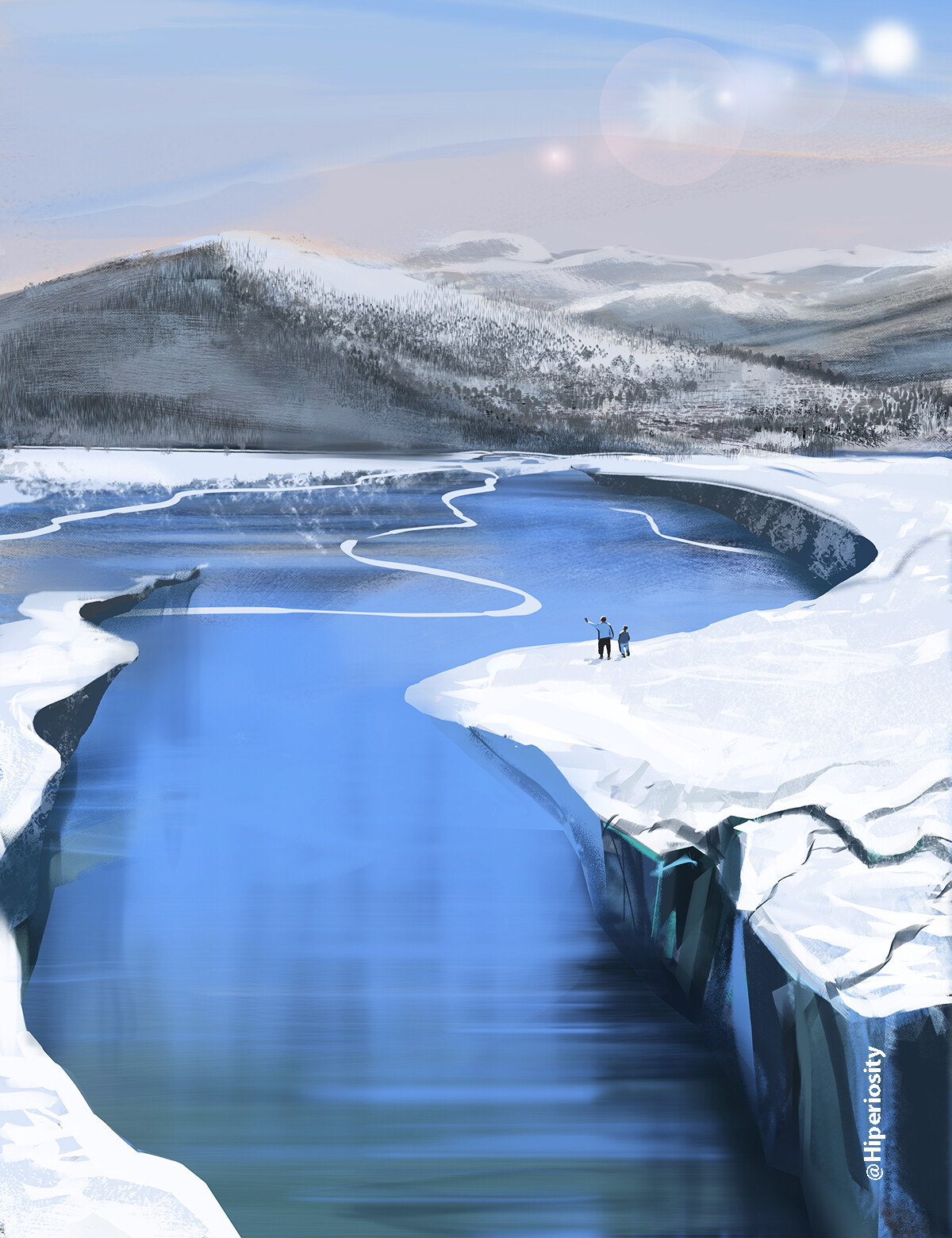 ArtStation - Winter fantasy landscape