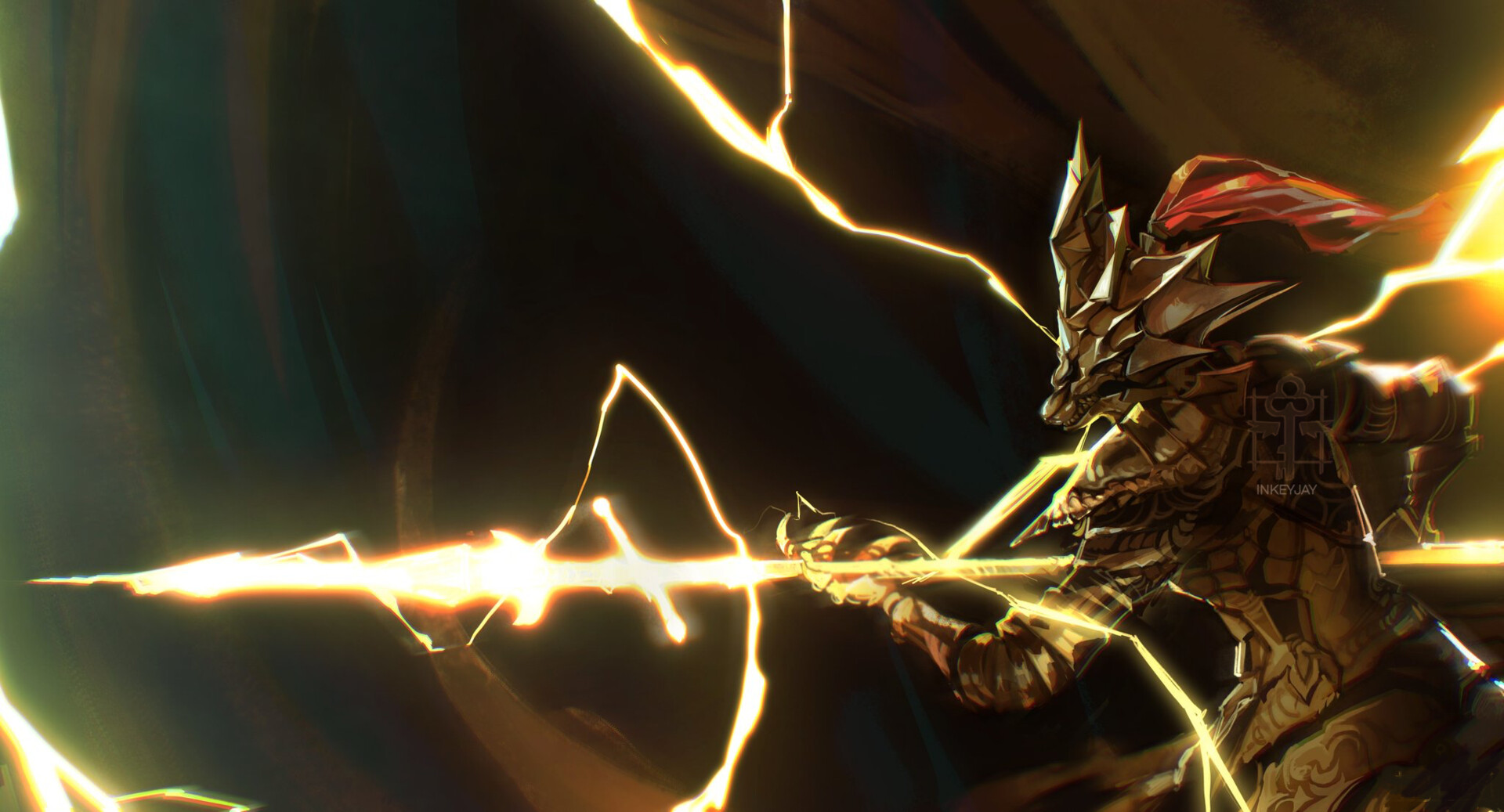 ArtStation - Dragon Slayer Ornstein [Commission]