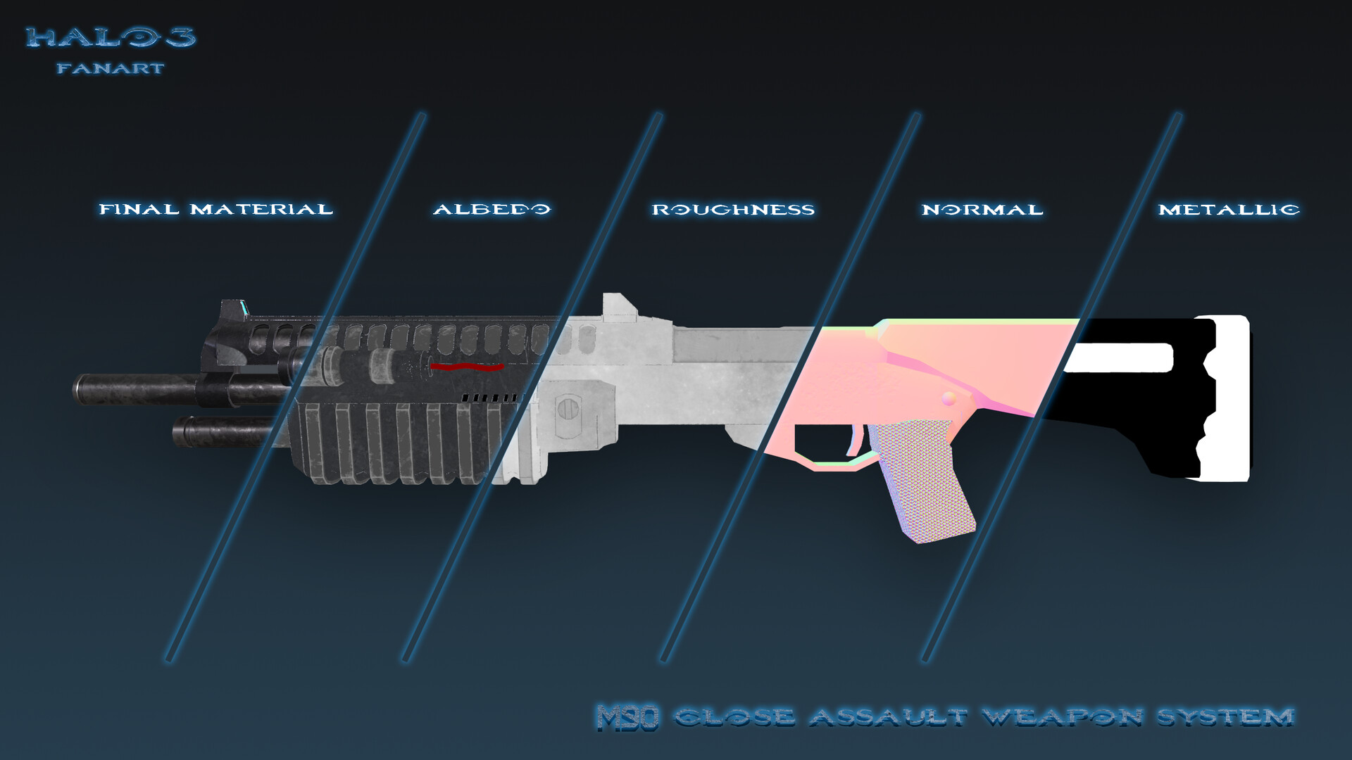 Rishabh Gond - Halo 3 M90 Close Assault Weapon System