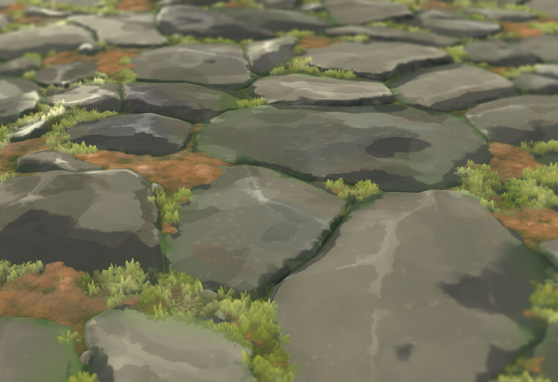 shiyue - Stylized Rock Ground Material--Substance Designer