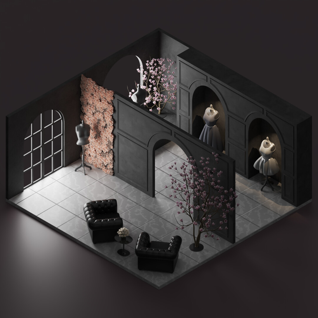 ArtStation - dress store