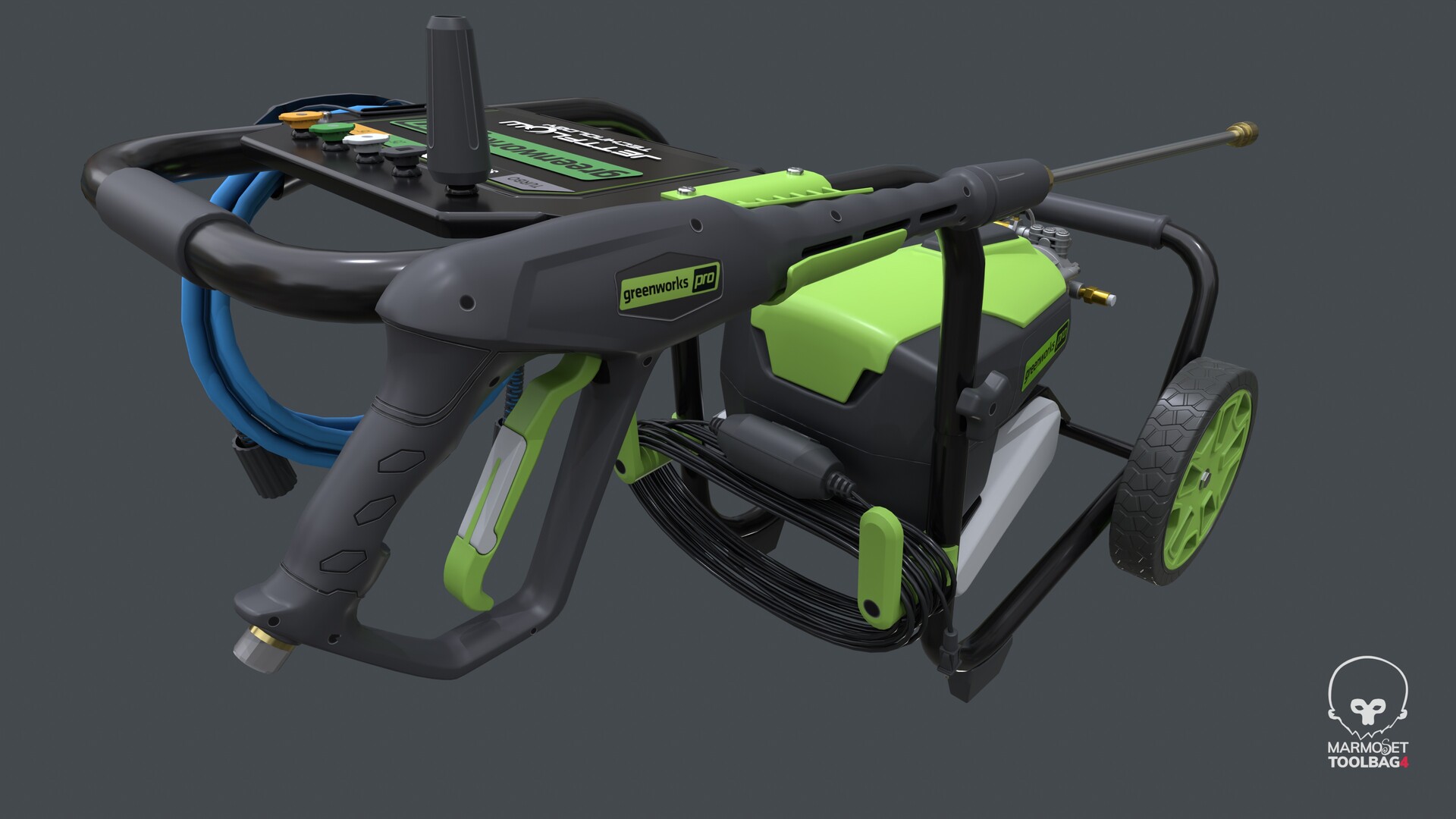 Hey Snappy Video Games - Greenwork Pressure Washer