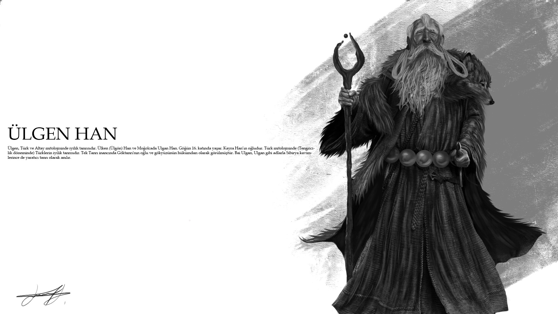 ArtStation - Turkic mythology: Ülgen Khan