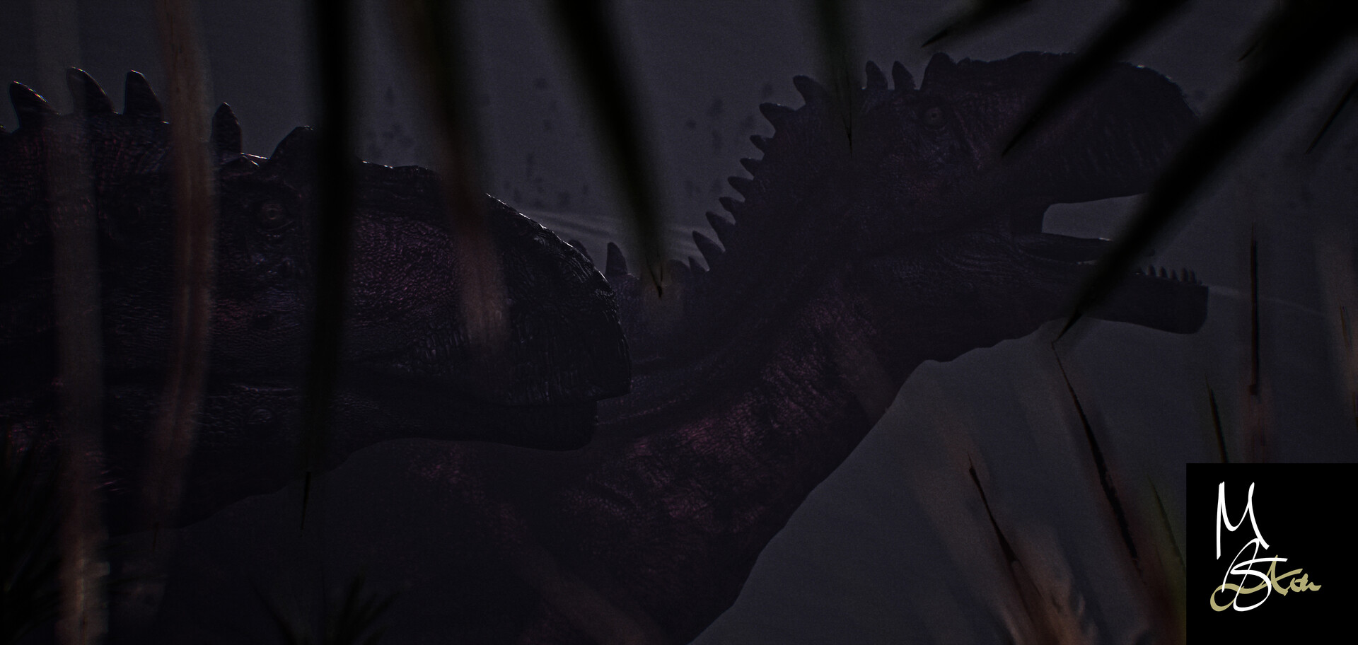 ArtStation - Mapusaurus Pair - On the hunt