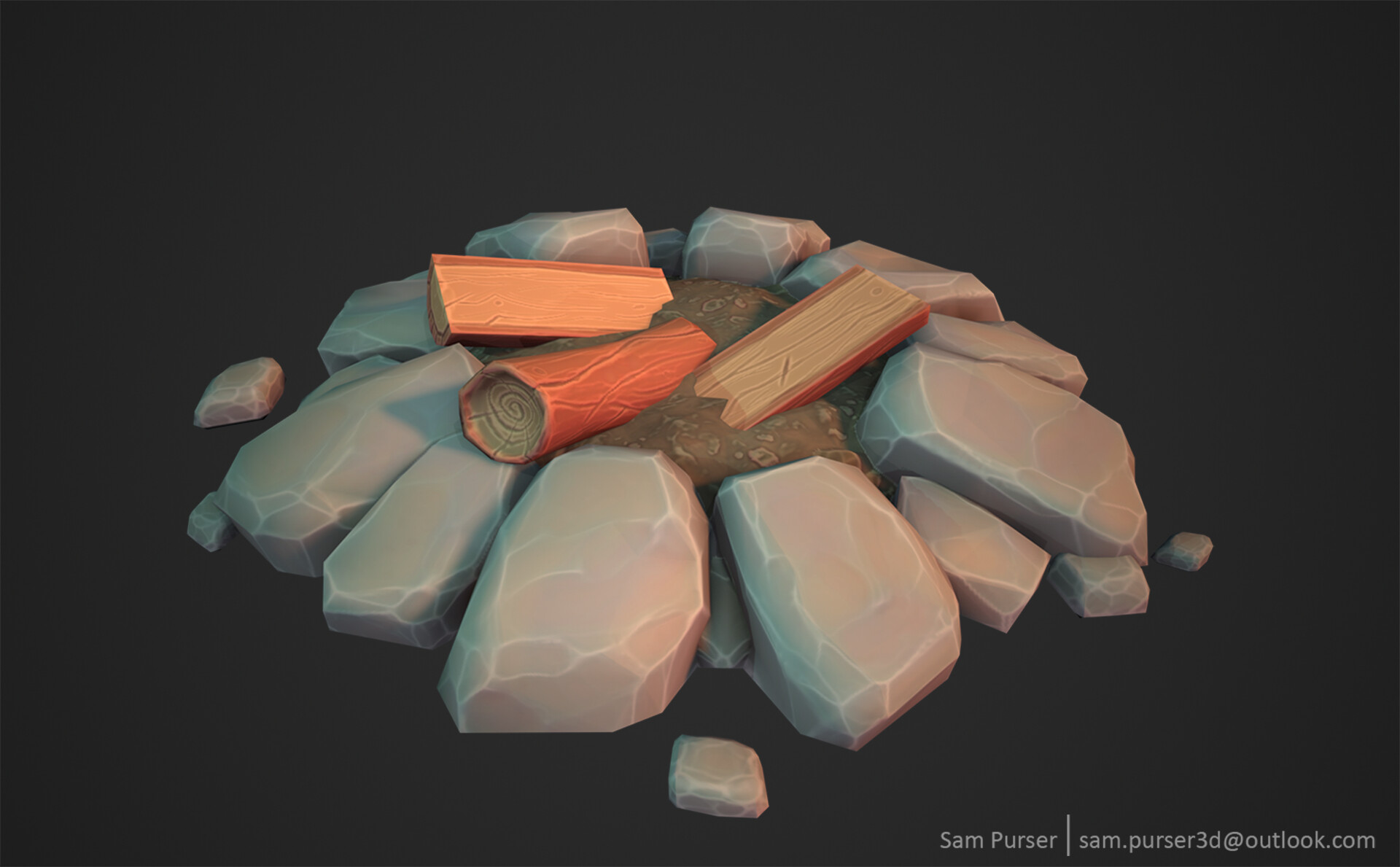Sam Purser - Stylised Campfire