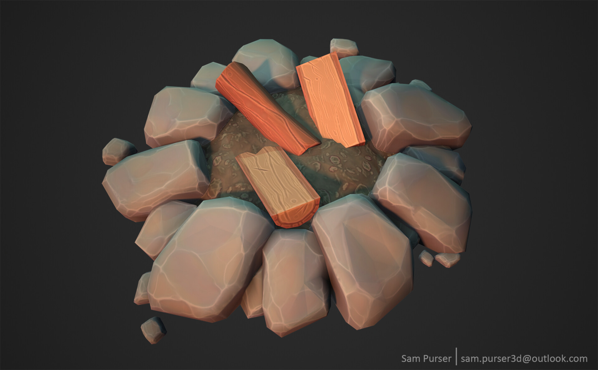 Sam Purser - Stylised Campfire