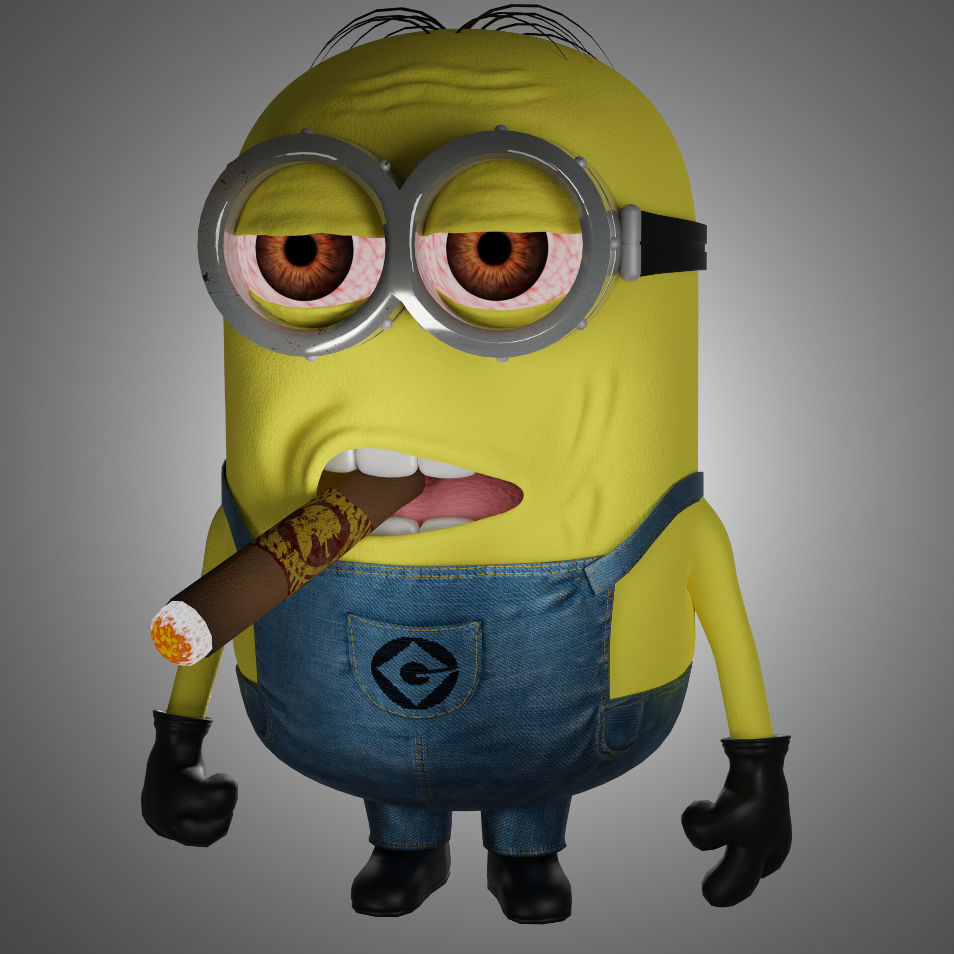 ArtStation - Minion smocking cigar