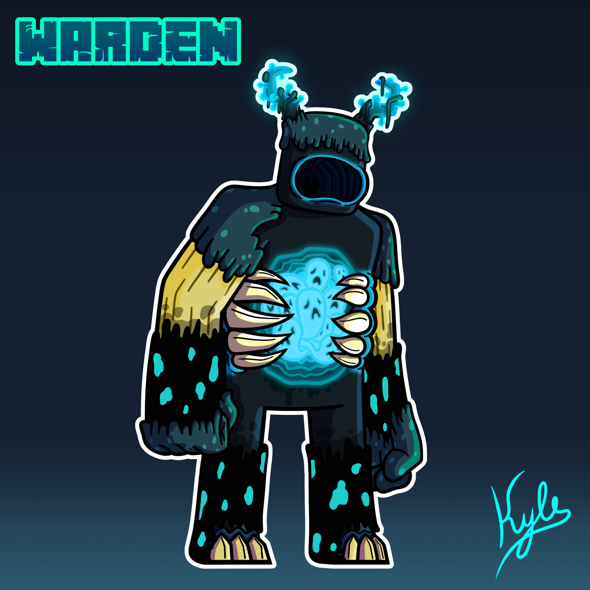 Warden Minecraft Fan Art Nigai Wallpaper - vrogue.co Warden Minecraft Fan Art Nigai Wallpaper - vrogue.co