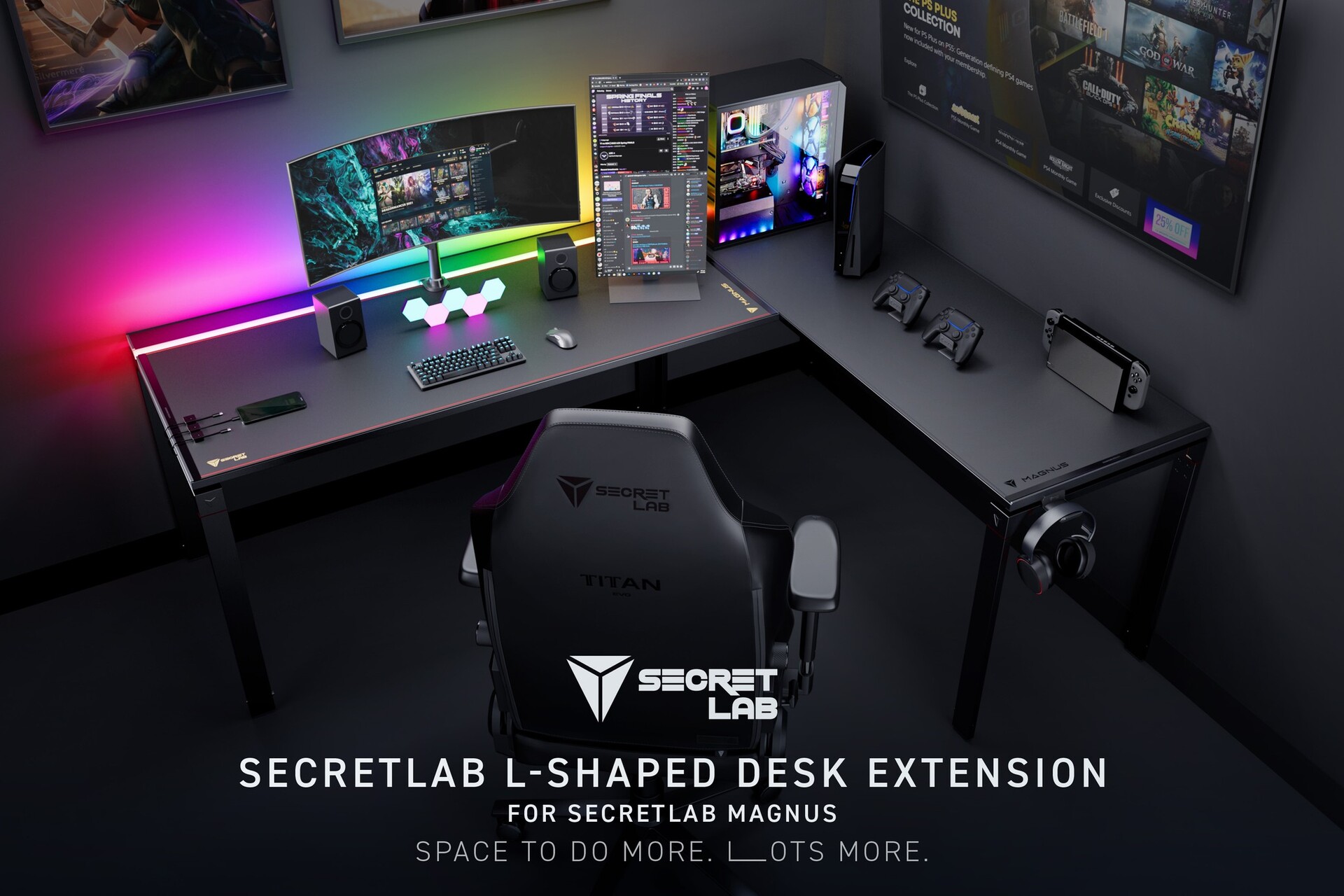 ArtStation - Secretlab Magnus L-Shaped Desk