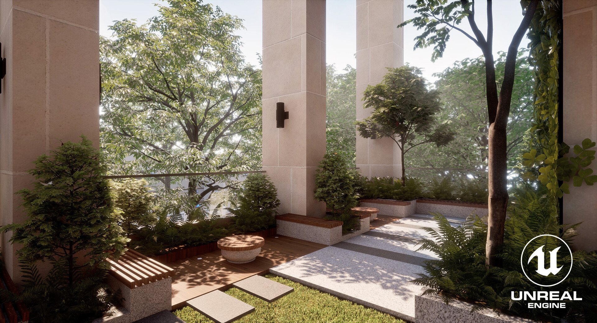 ArtStation - Garden Level - Unreal Engine 4.22