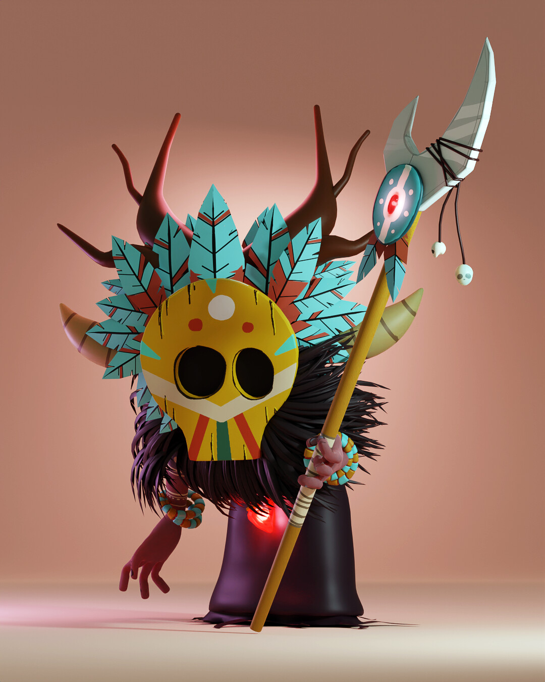 ArtStation - tiki-chaman 3D Model By Jordi