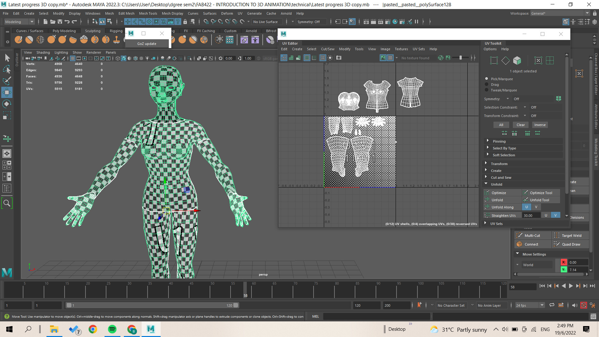 ArtStation - Assignment 03: Full Body UV