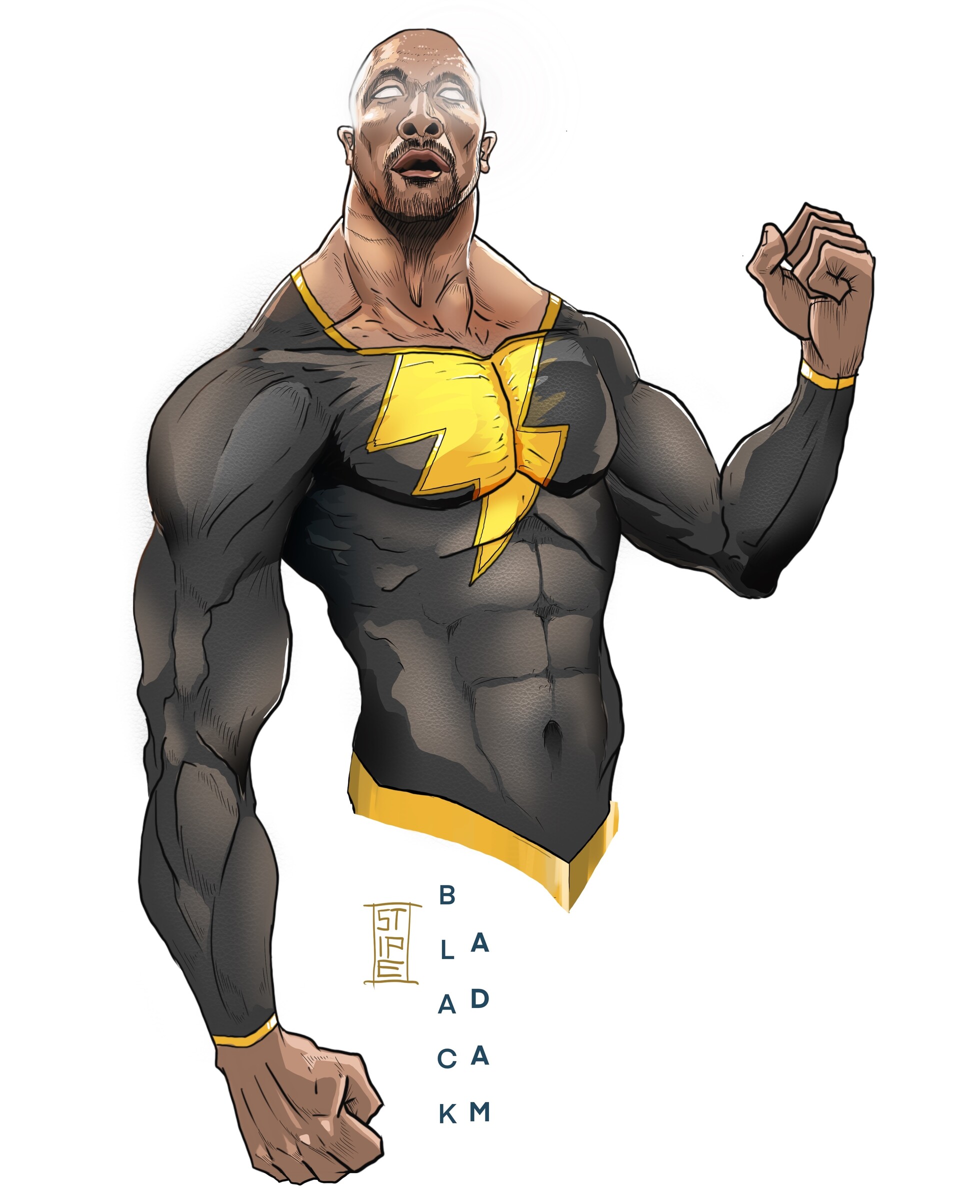ArtStation - Black Adam illustration