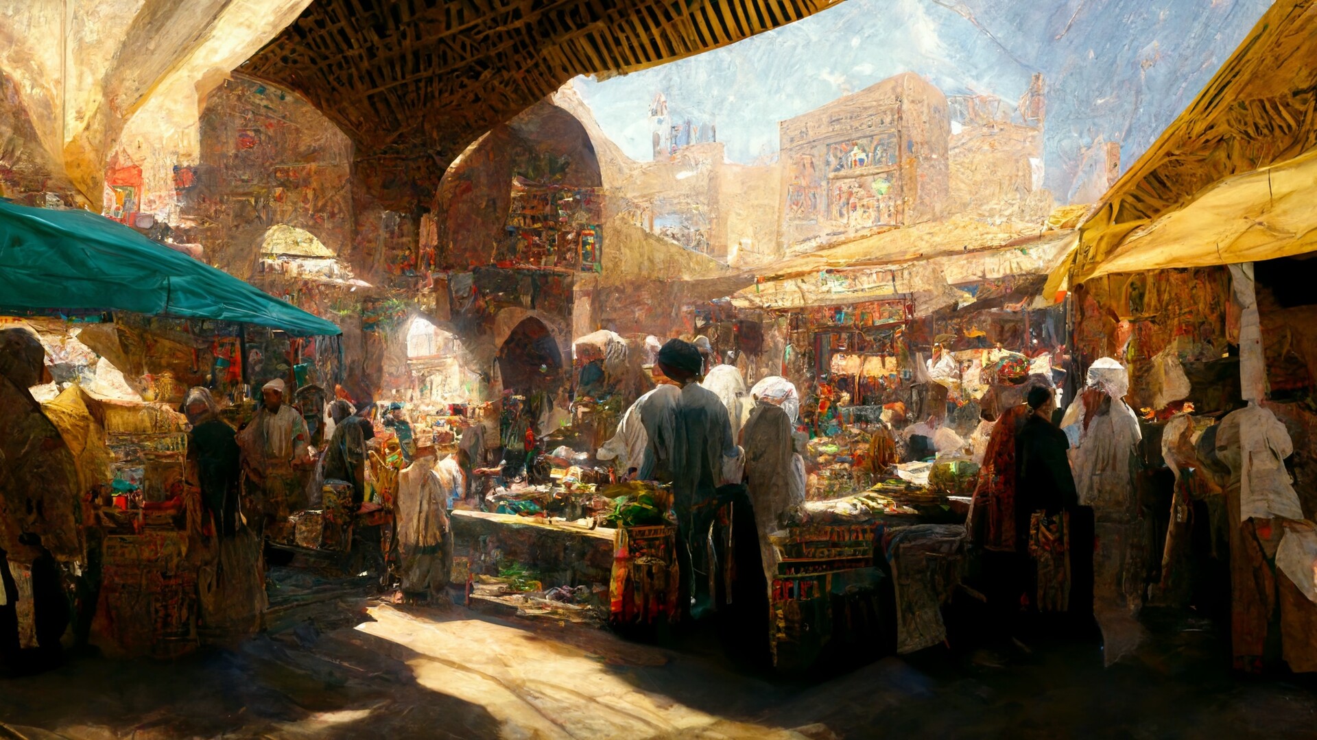 ArtStation - Egyptian Souk and Spice Market