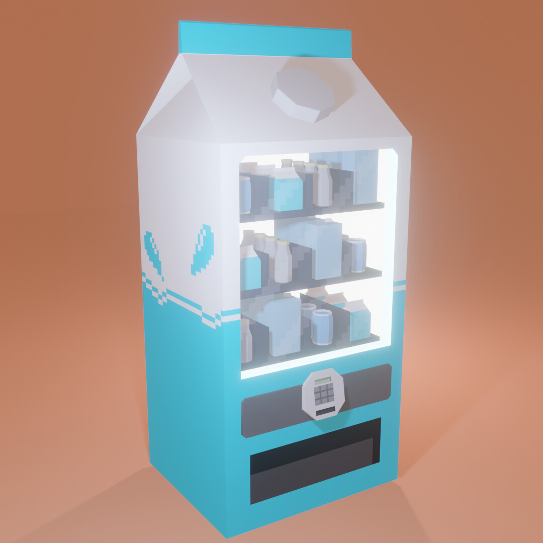 ArtStation - Milk Vending Machine