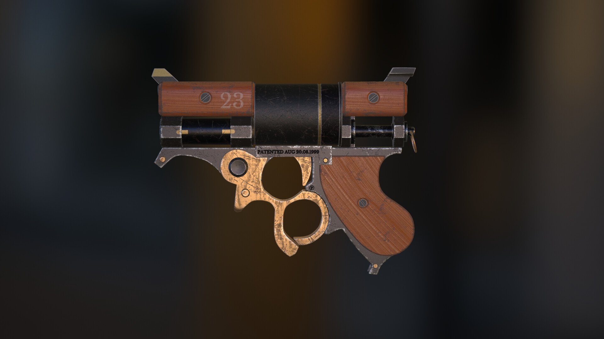 ArtStation - steampunk concept gun