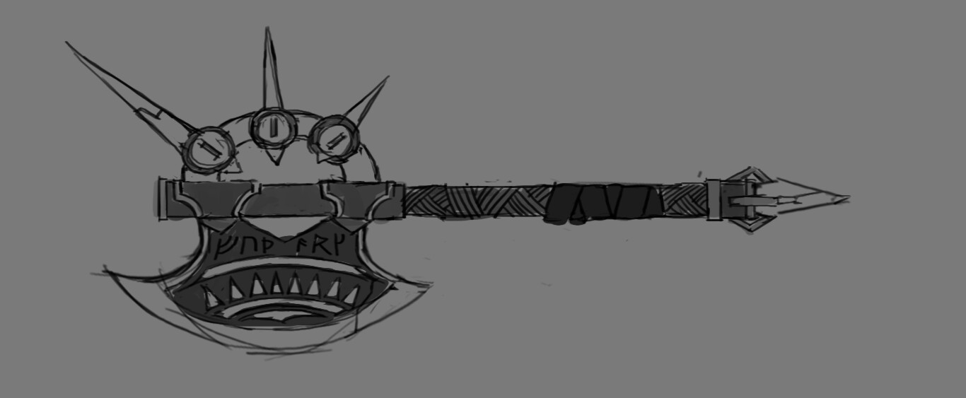 Nelleko Cabrera - Techno Viking Axe for games