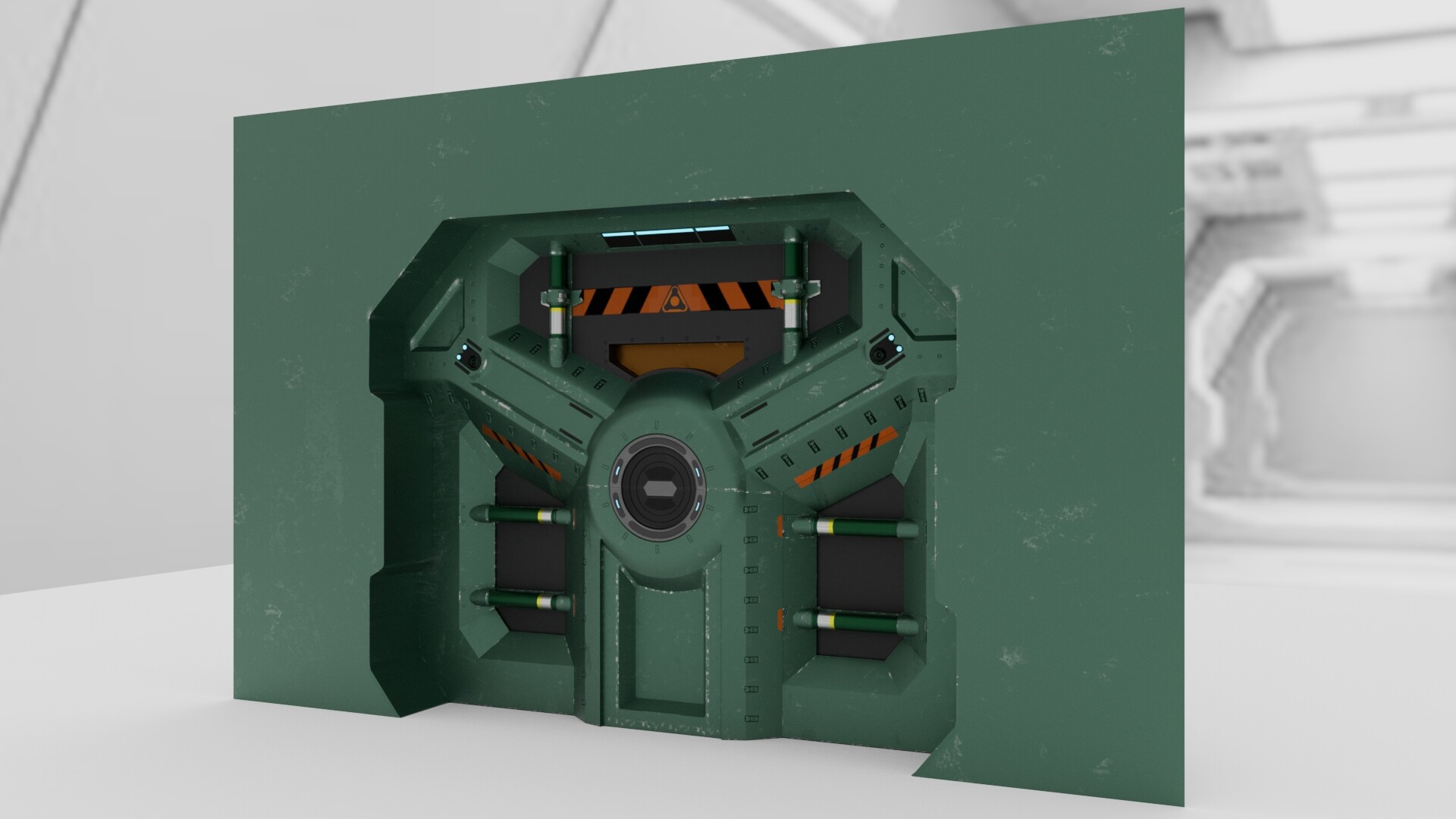 ArtStation - Door, Doom 2016, Student work