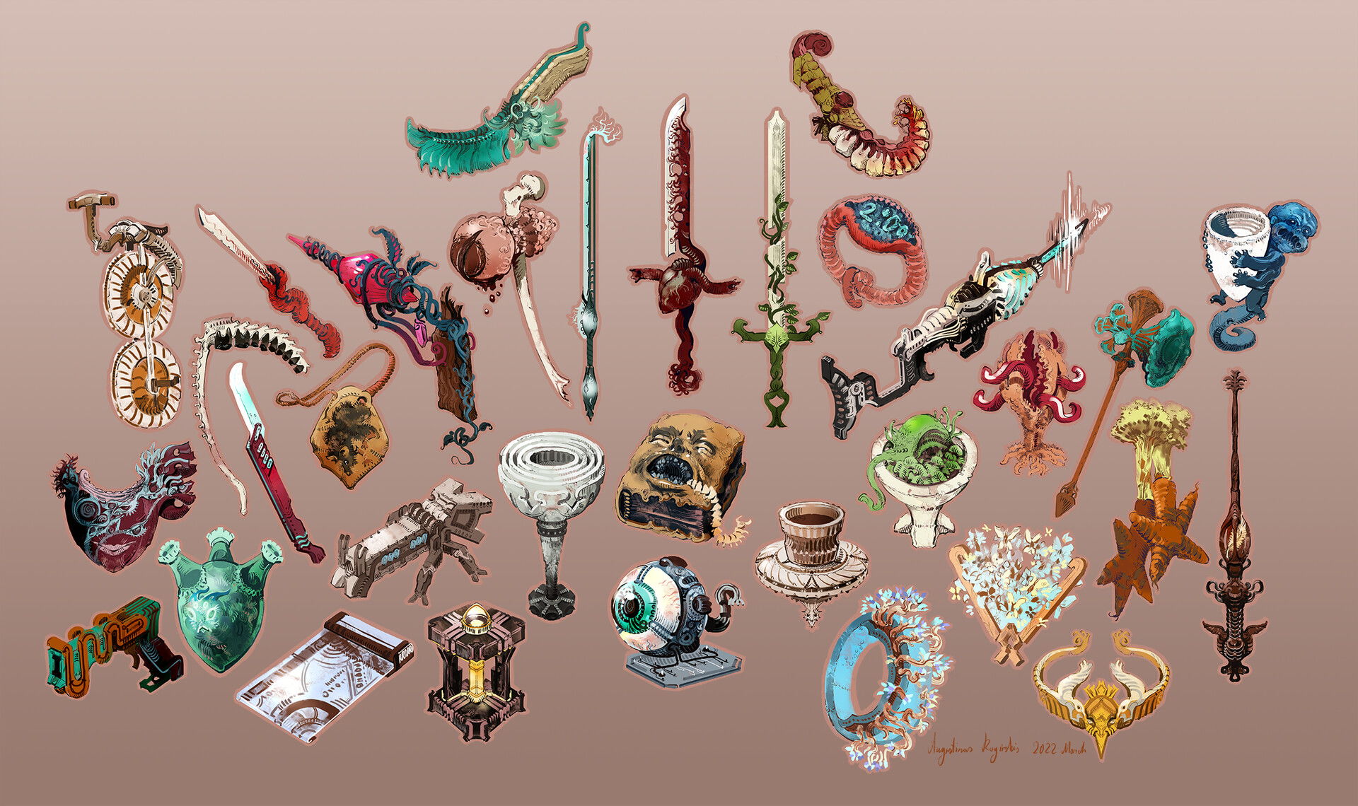 ArtStation - Horror, Fantasy and Sci-fi items