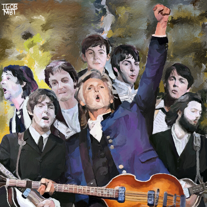 ArtStation - Paul McCartney 80 years