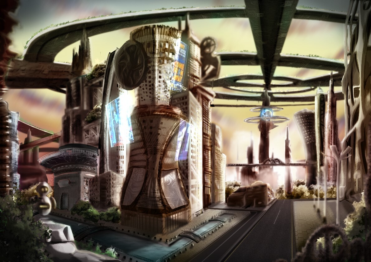 ArtStation - Green City Landscape