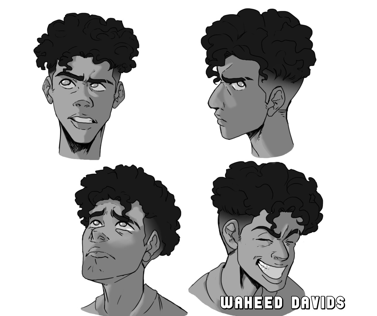 ArtStation - Random facial expressions