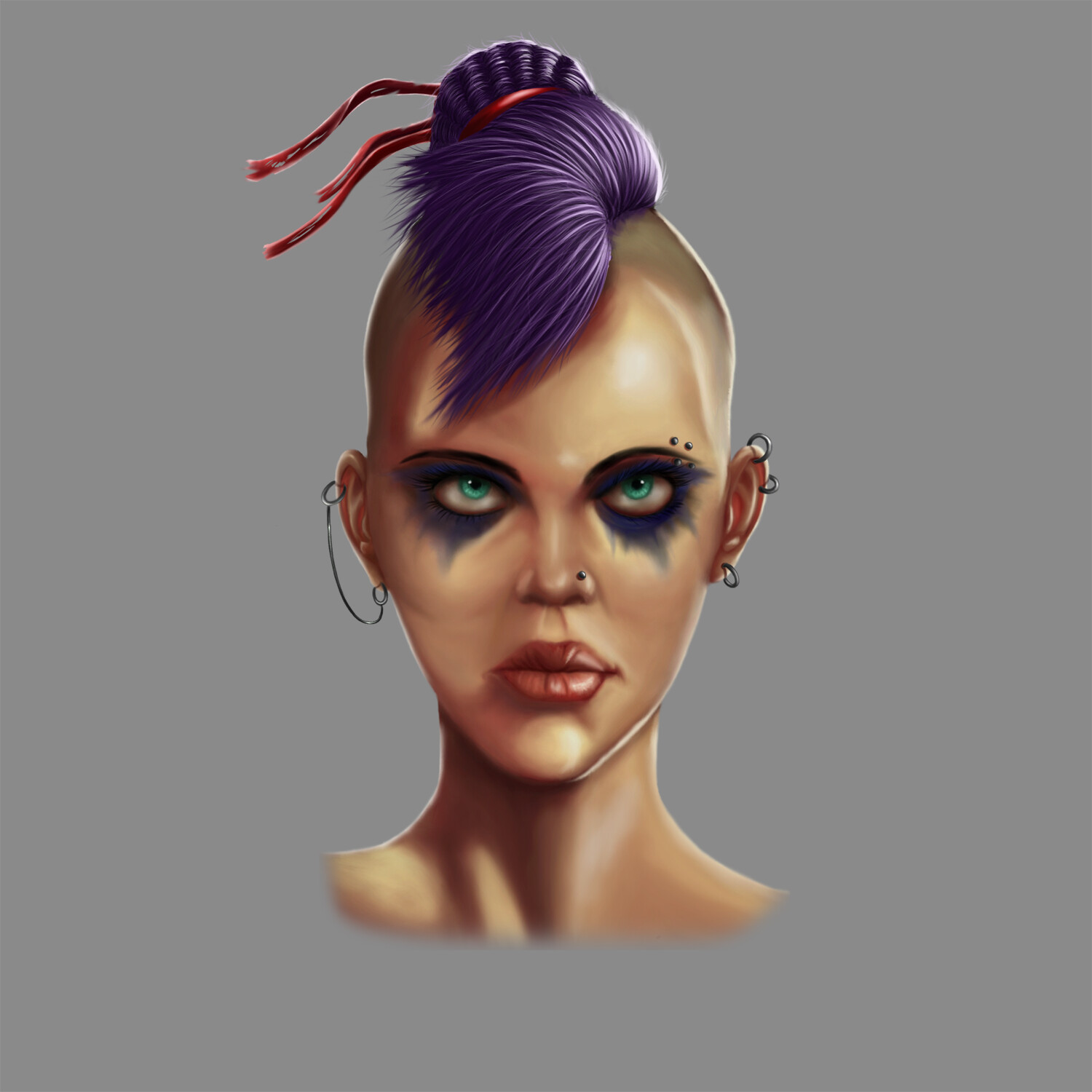 ArtStation - Yuki - Punk Girl Concept Render