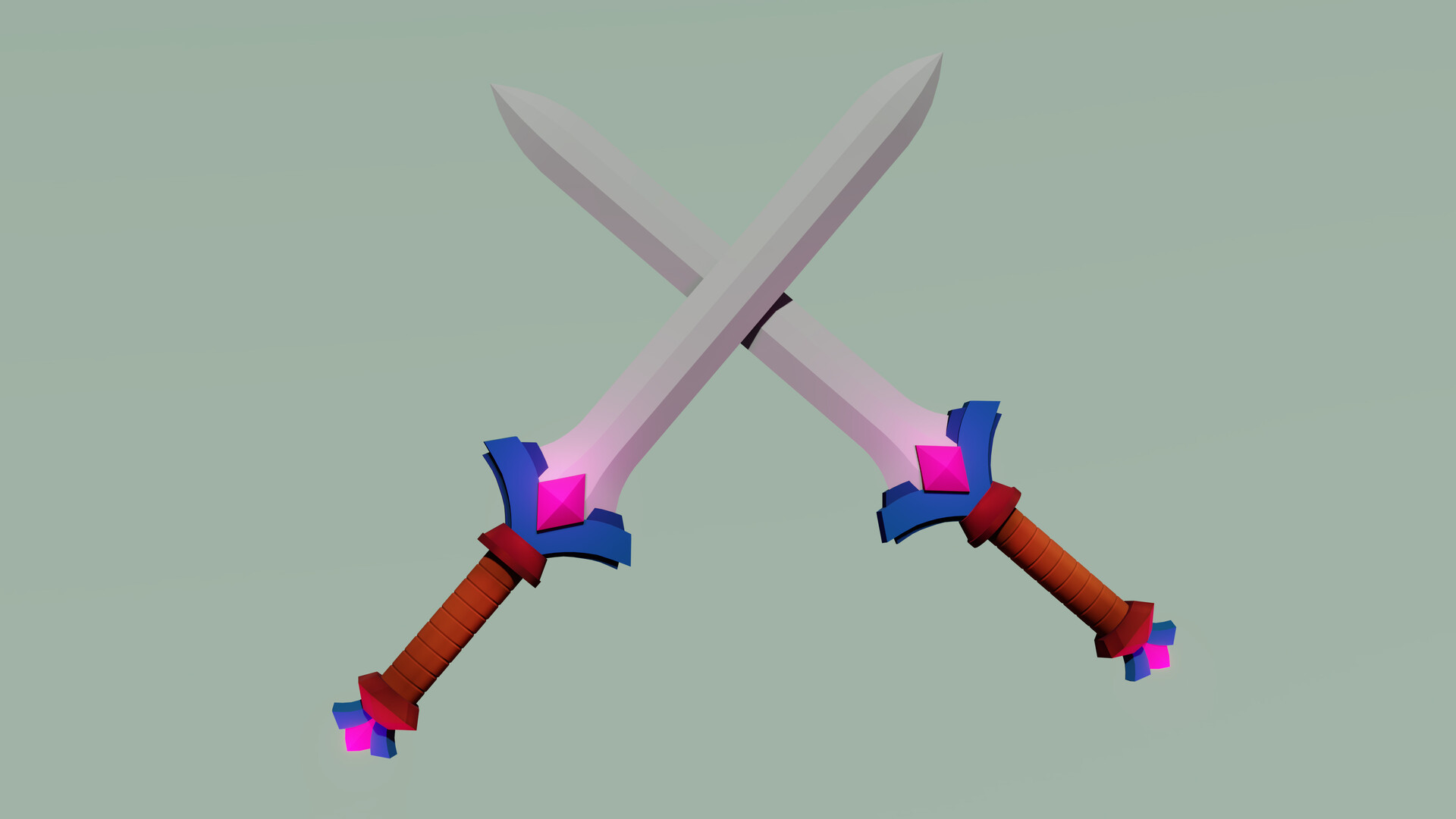 ArtStation - Low Poly Game Ready Pink Crystal Sword