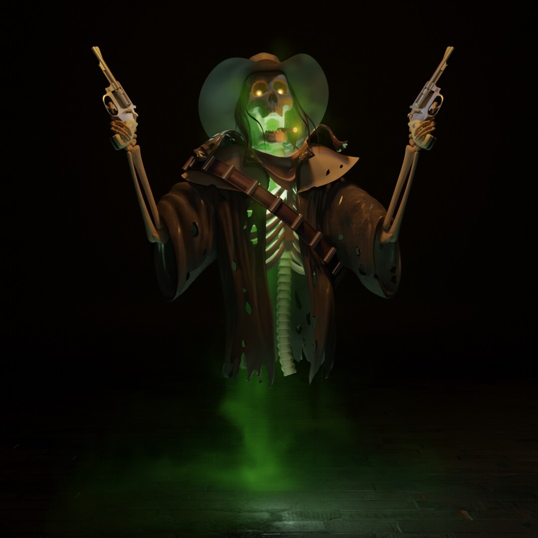 ArtStation - The haunted gunslinger
