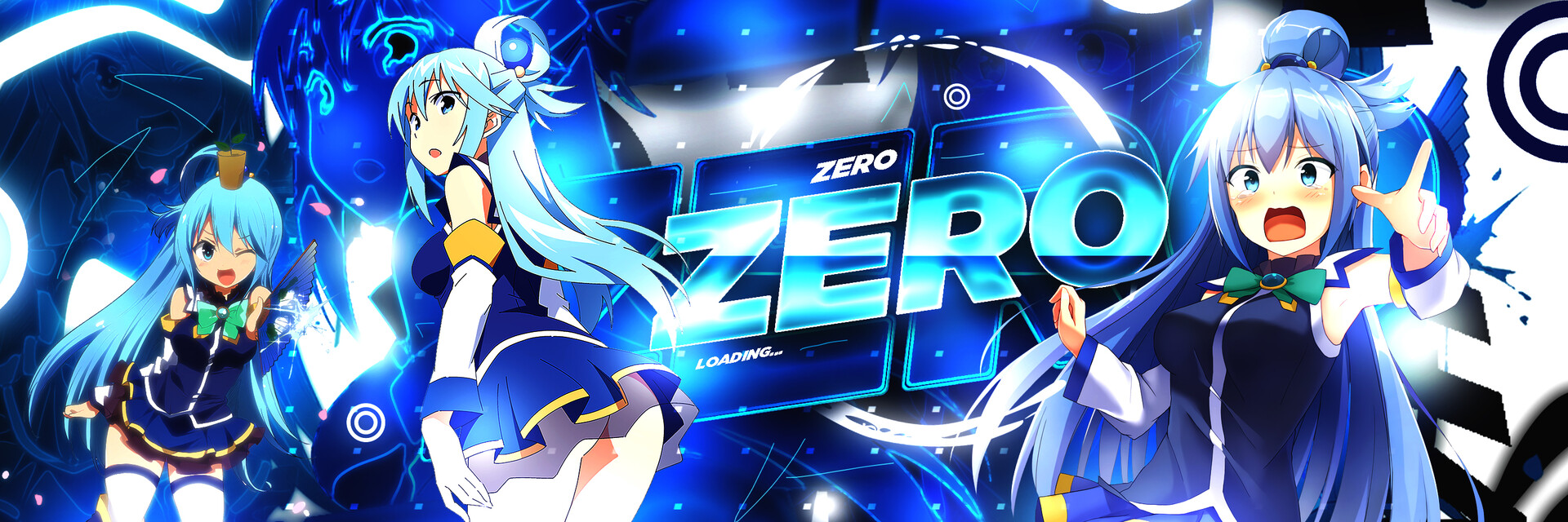 ArtStation - Aqua KonoSuba! Anime header for Client