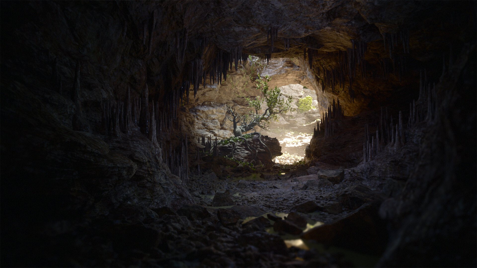 Adam Nordsvan - Cave environment UE5 & Houdini