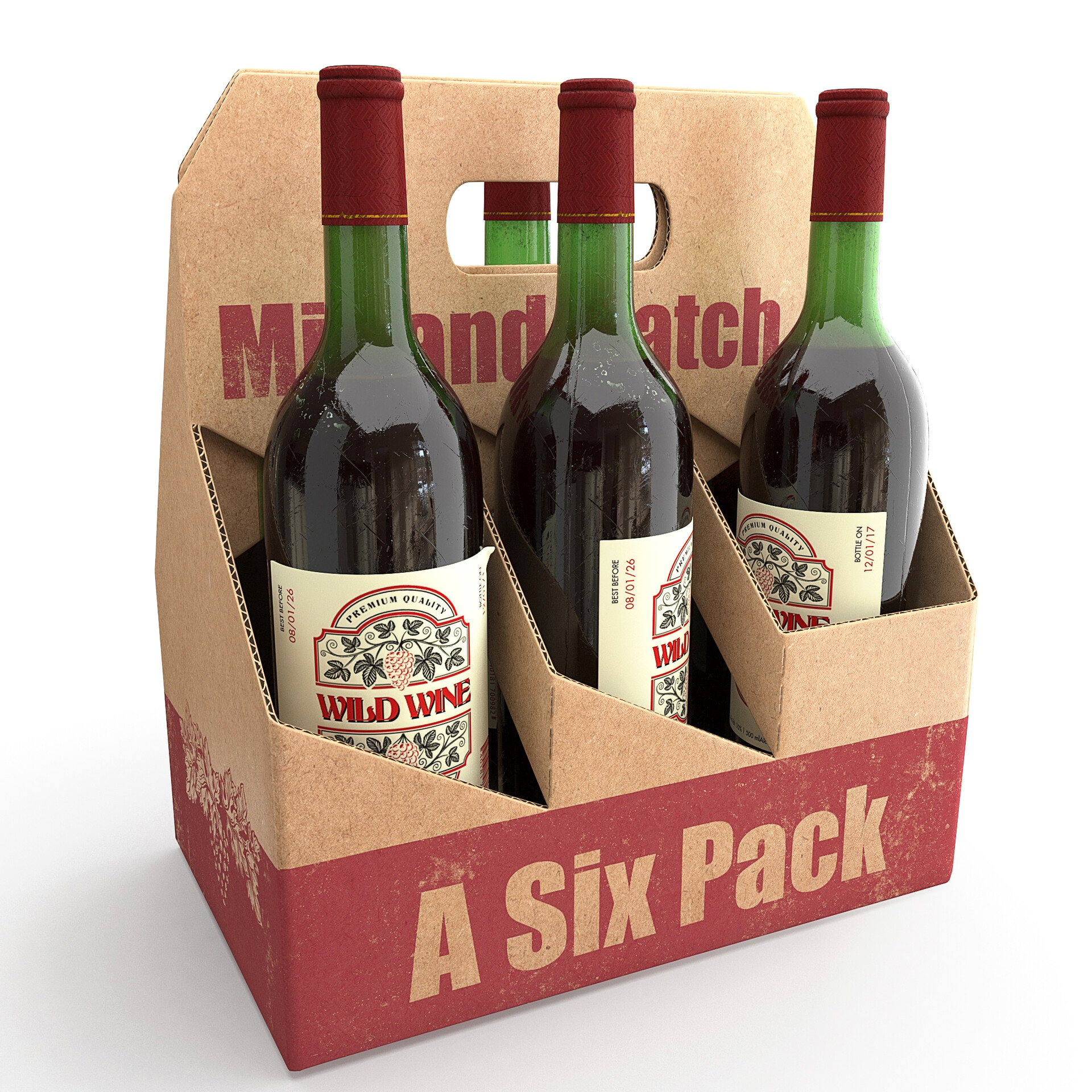 ArtStation - 3d Model of wine box.