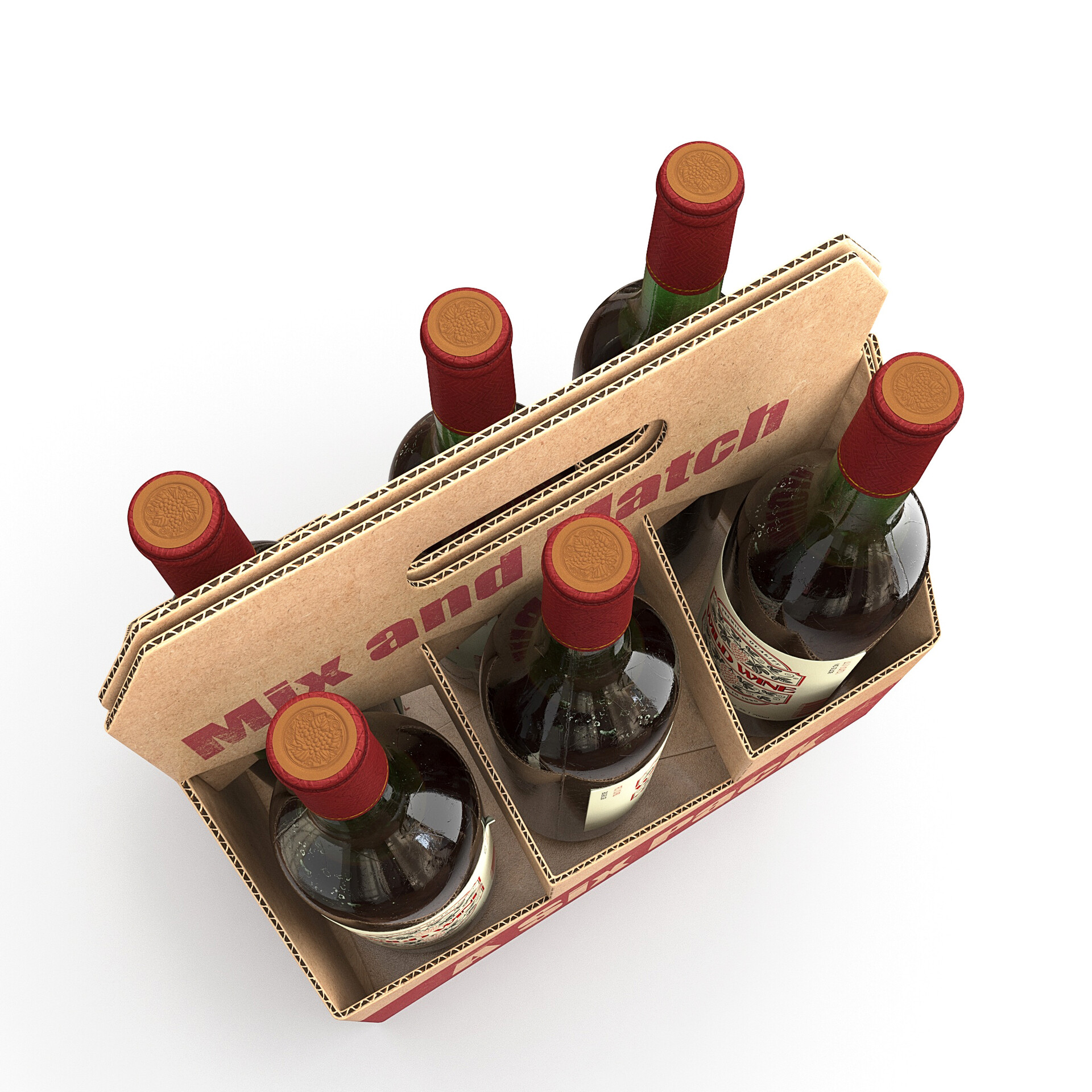 Alex Koronevskiy - 3d Model of wine box.