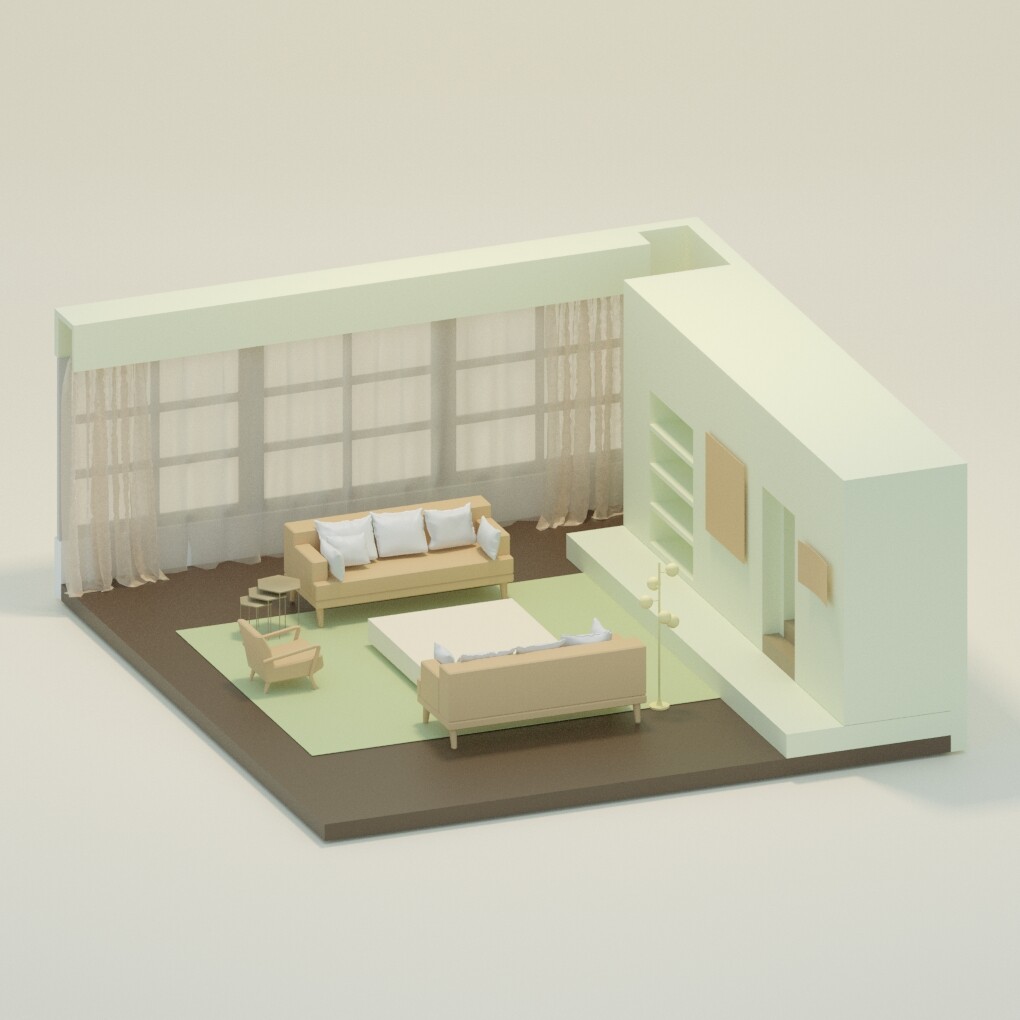 ArtStation - Home - low poly