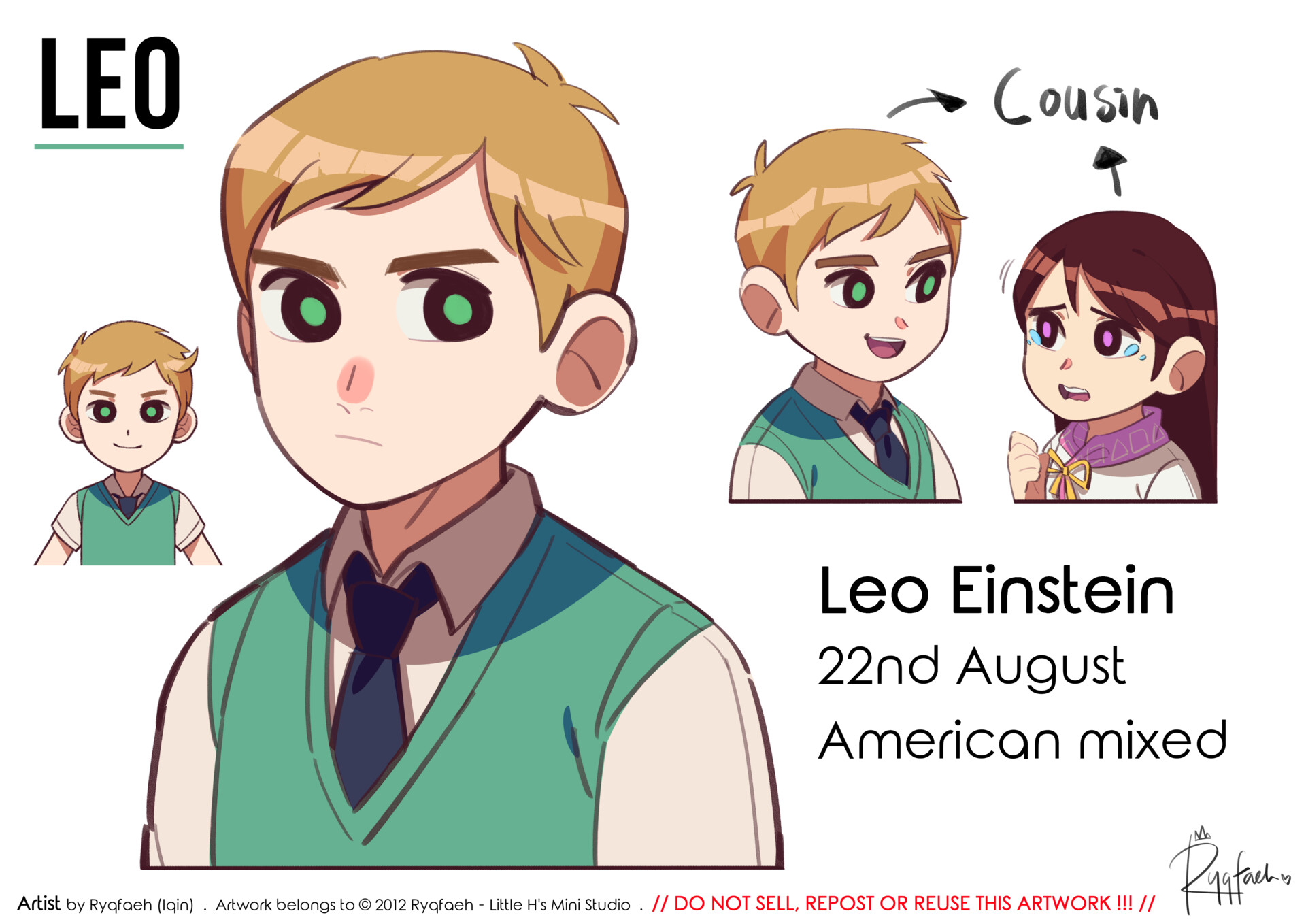 ArtStation - OC #6 : Leo Einstein (Yahiko)