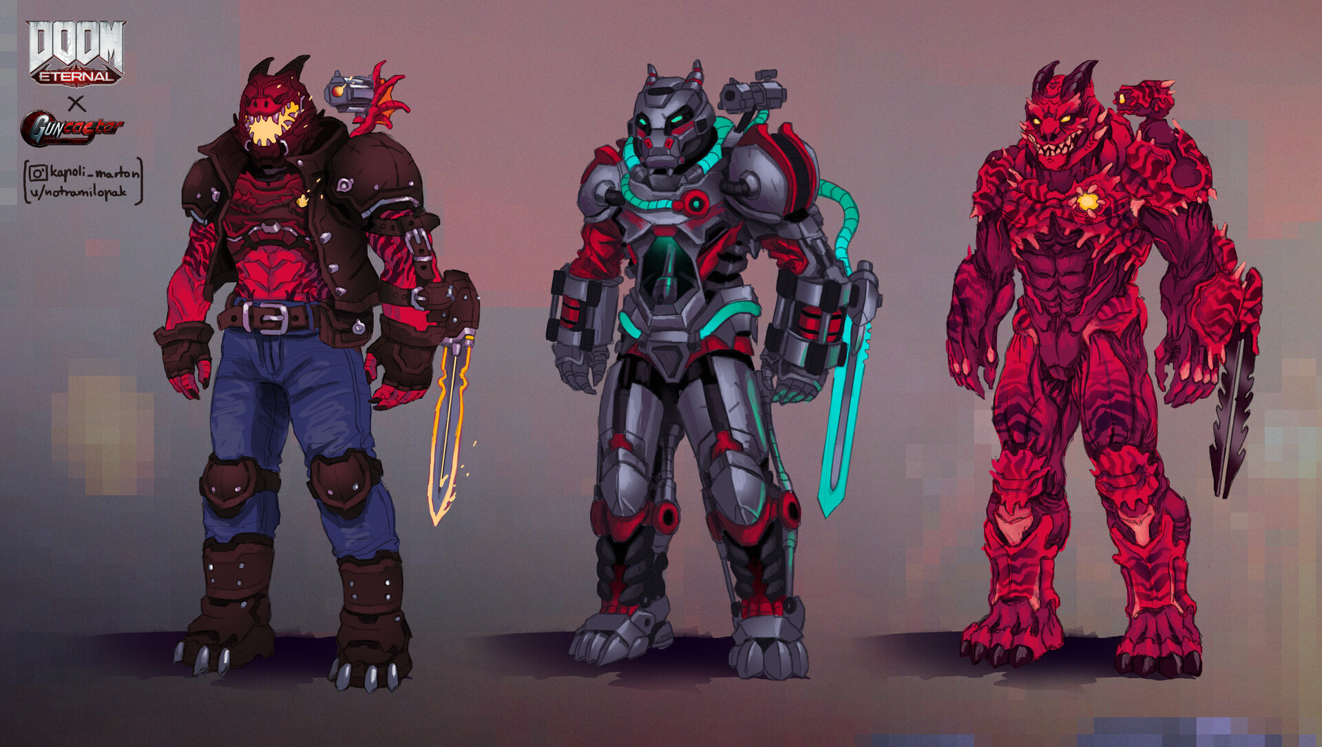 Márton Kapoli - Thematic DOOM ETERNAL Commisions