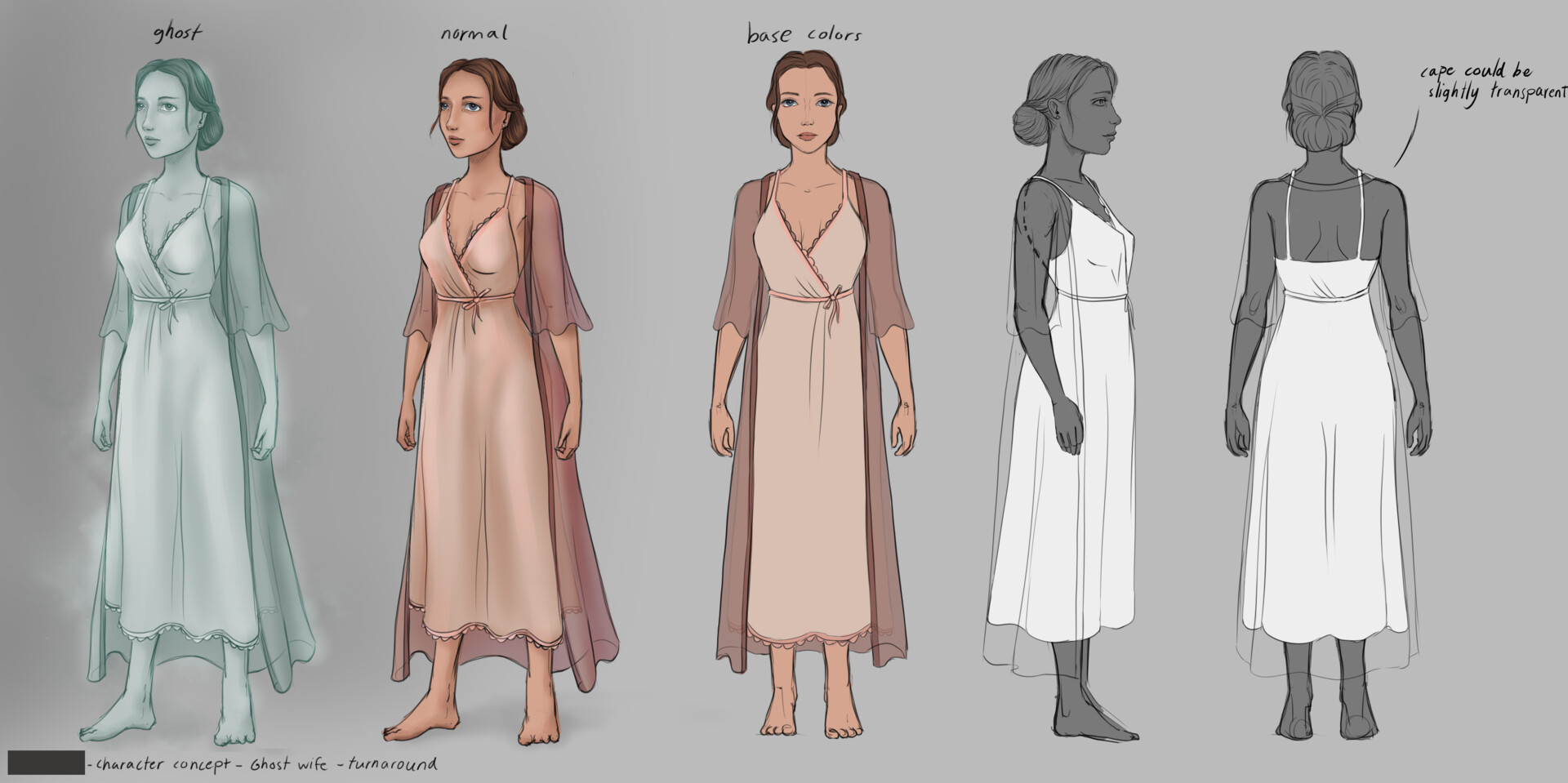 ArtStation - Ghost Lady concept